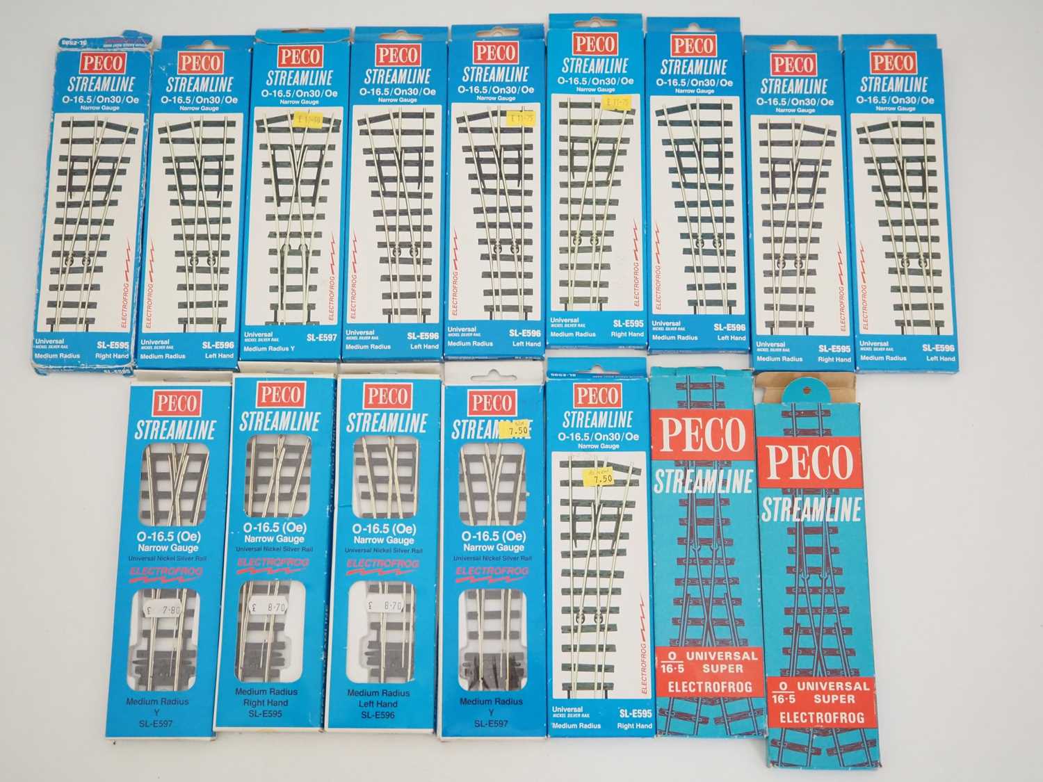 Lot 611 - A group of PECO On30/O-16.5 points all in