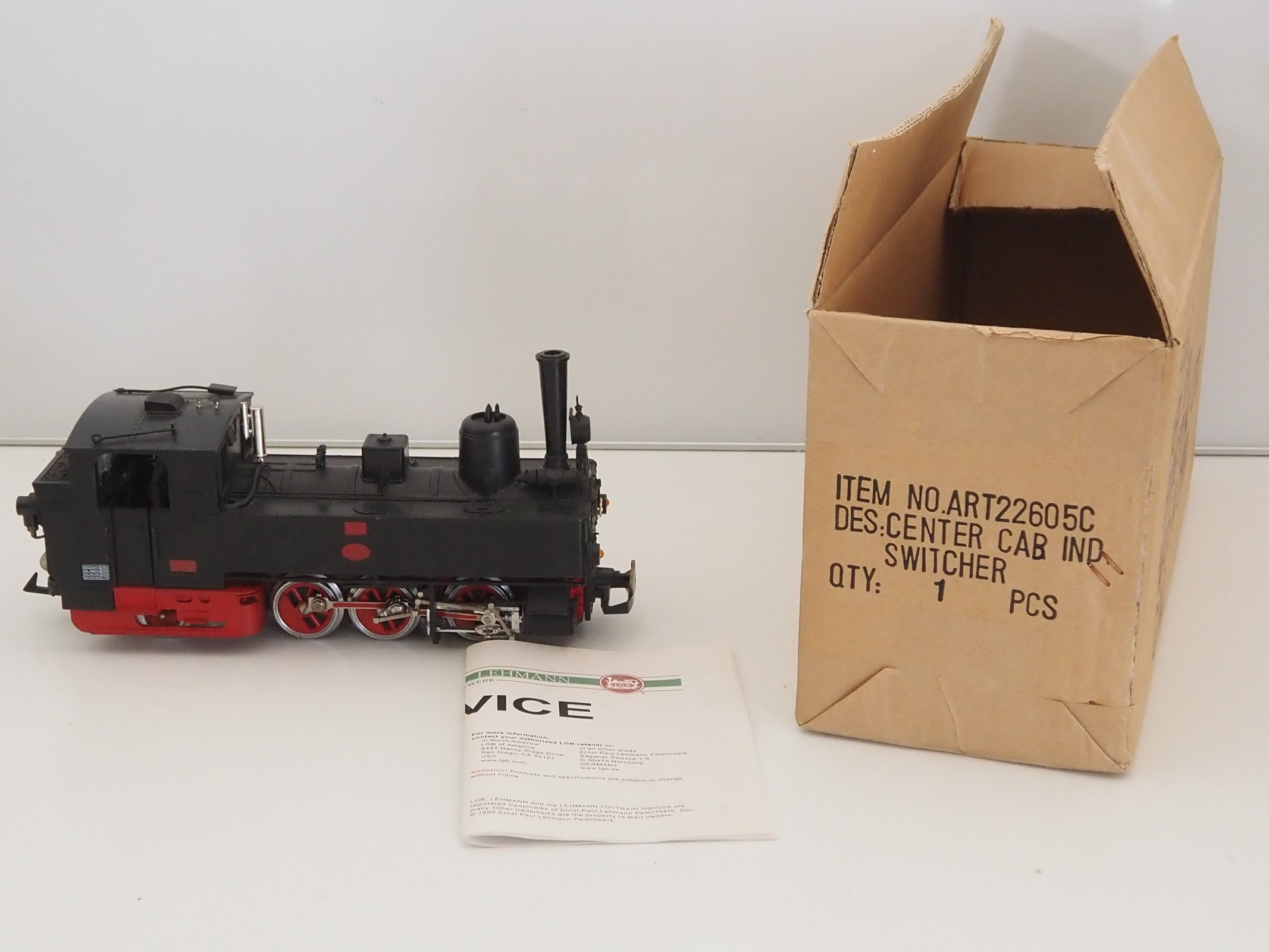 Lot 632 - An LGB G scale 2070D 0-6-2 steam tank