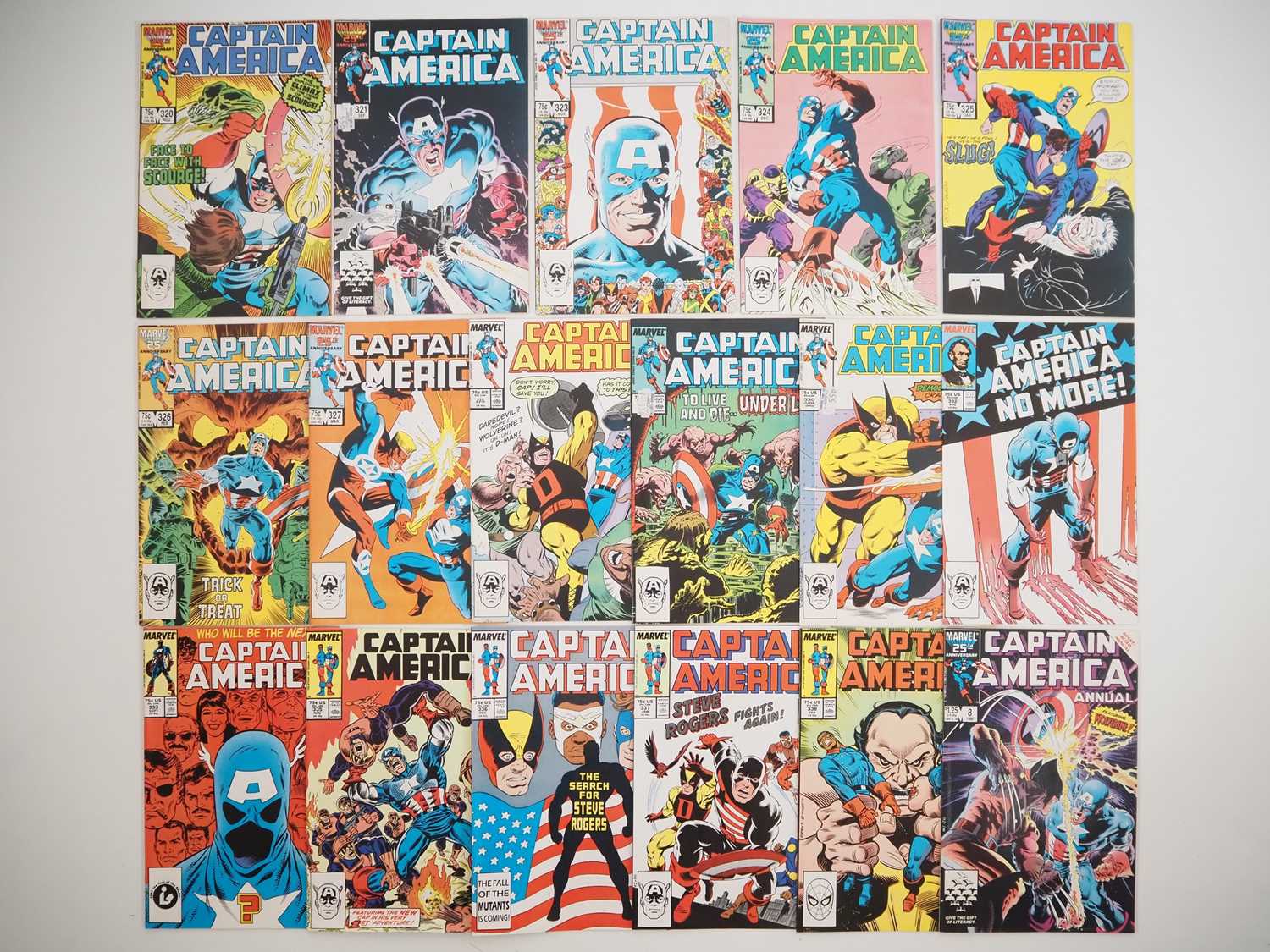 Lot 60 - CAPTAIN AMERICA #320, 321, 323-330, 332, 333,