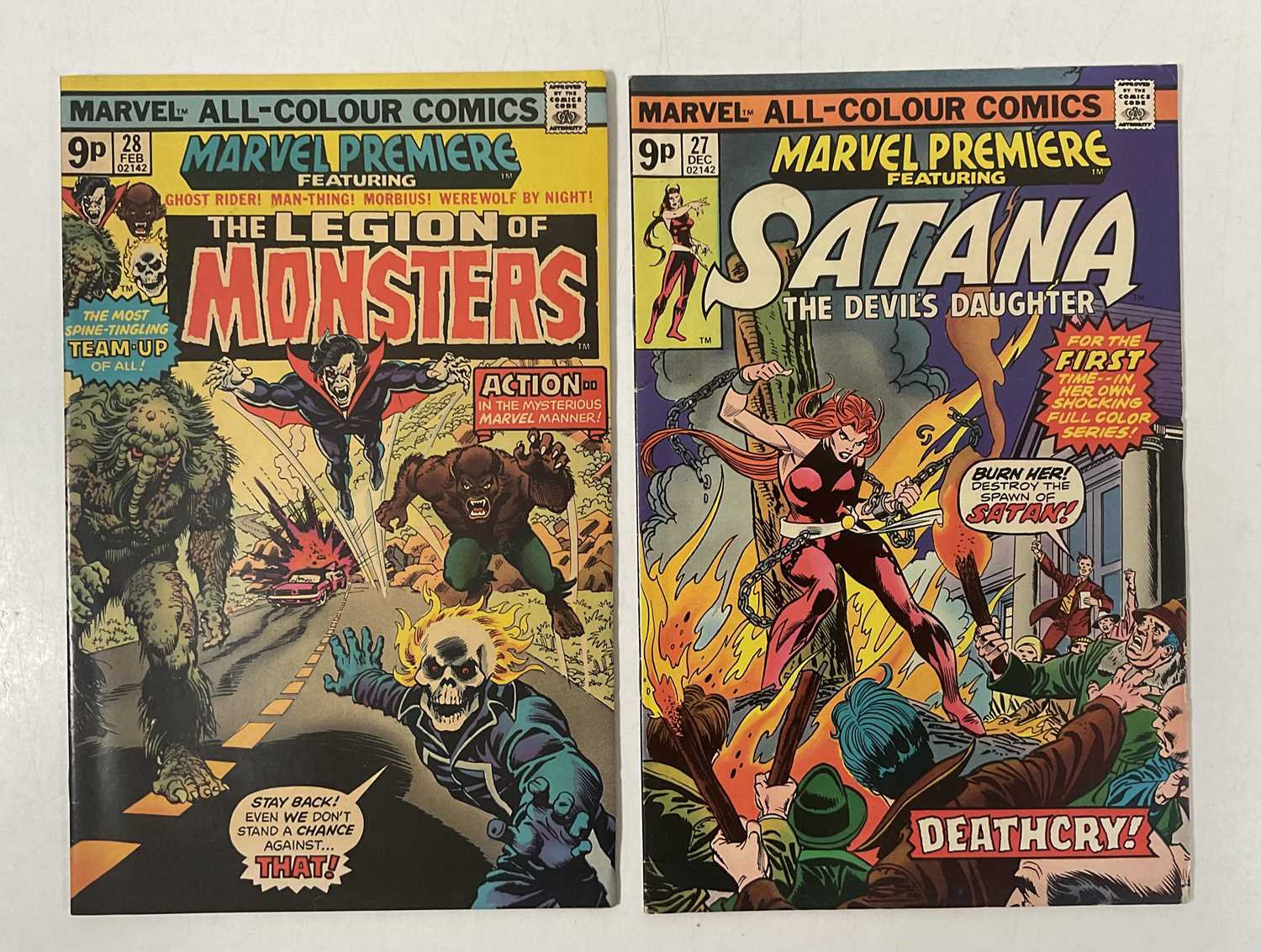 Lot 240 - MARVEL PREMIERE: SATANA #27 & THE LEGION OF