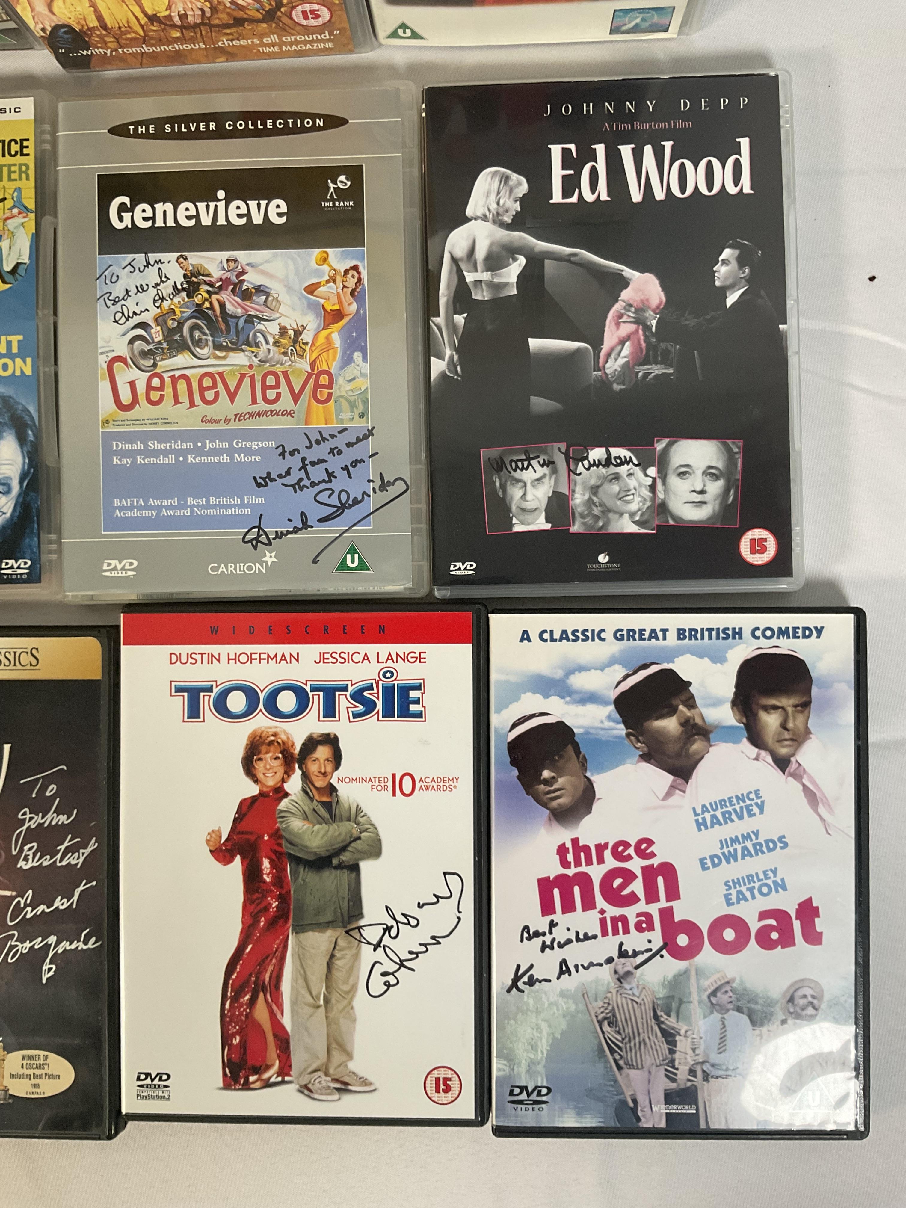 Lot 274 - A collection of autographed comedy VHS tapes