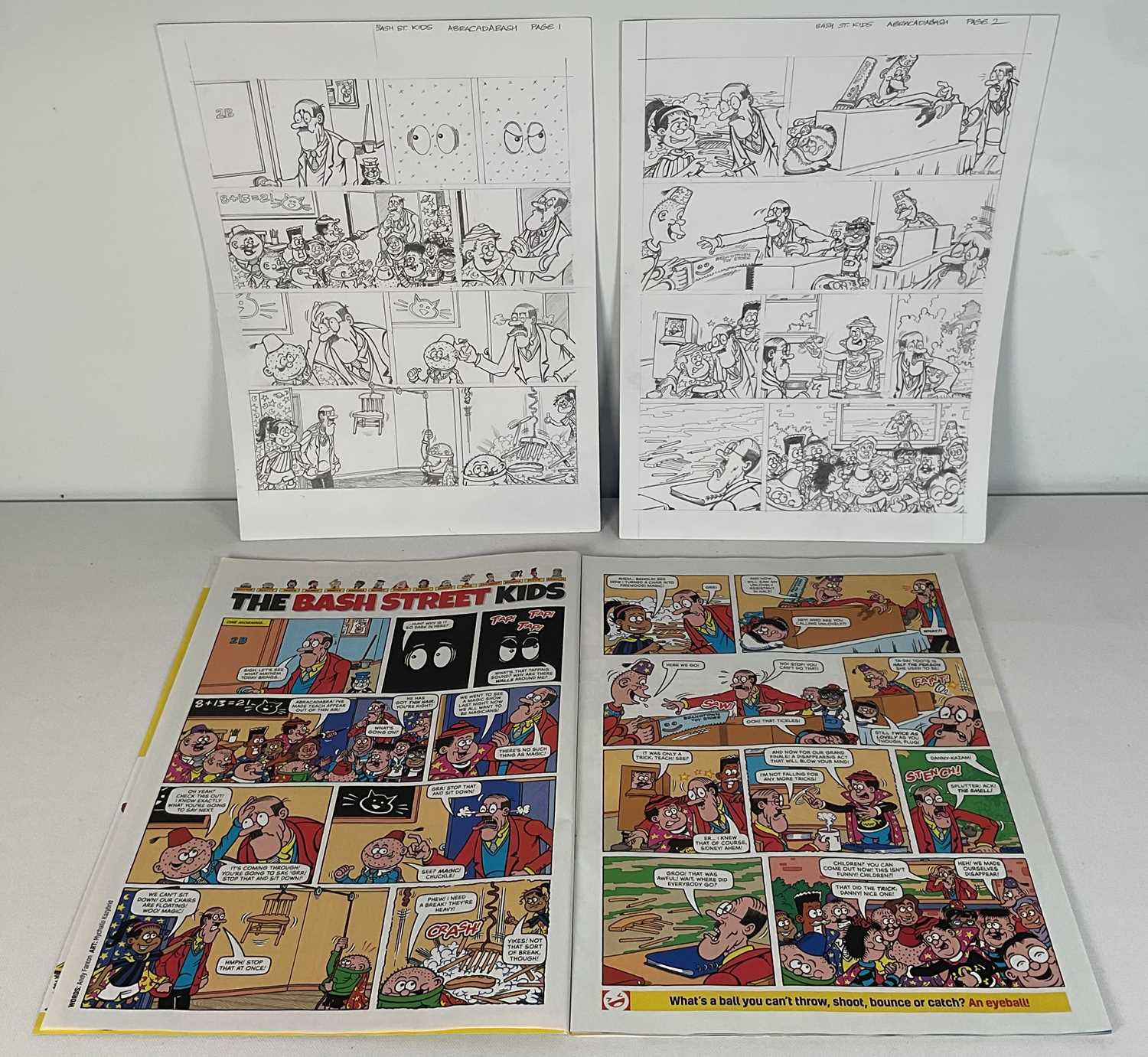 Lot 399 - BEANO - 2 pages of original artwork by