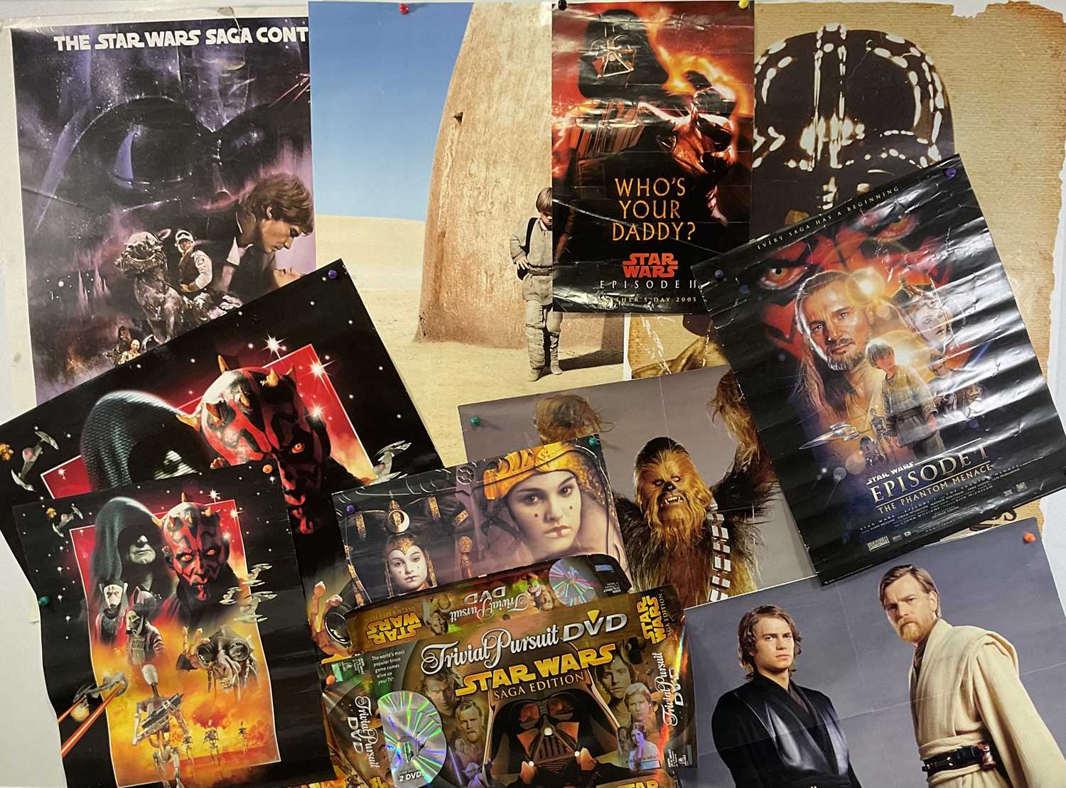Lot 360 - A selection of STAR WARS posters including a