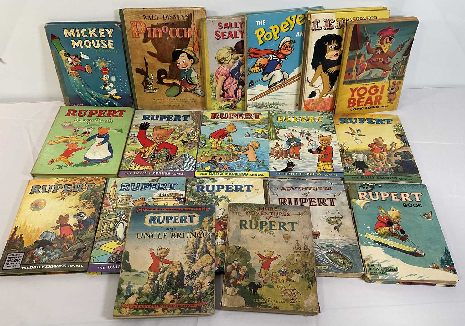 Lot 337 - A collection of Rupert the Bear, Disney, and