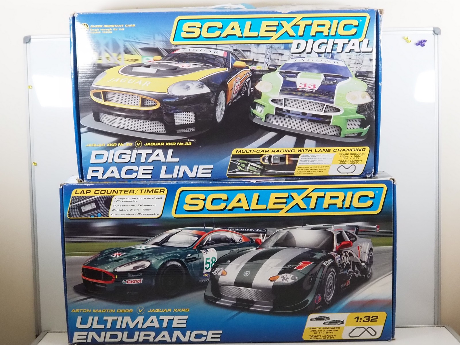 Lot 203 - A pair of modern SCALEXTRIC sets comprising