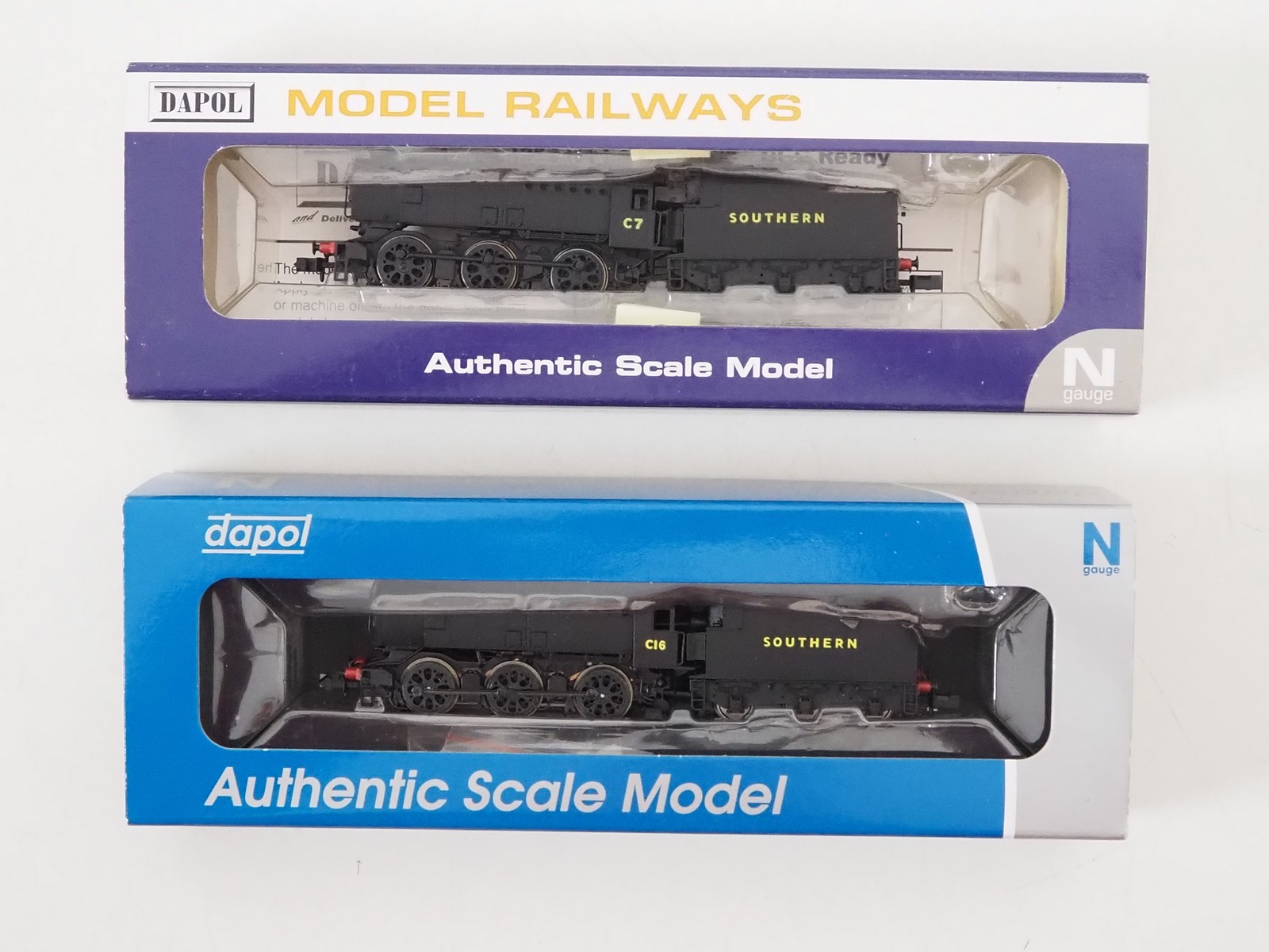 Lot 283 - A pair of DAPOL N gauge Class Q1 steam