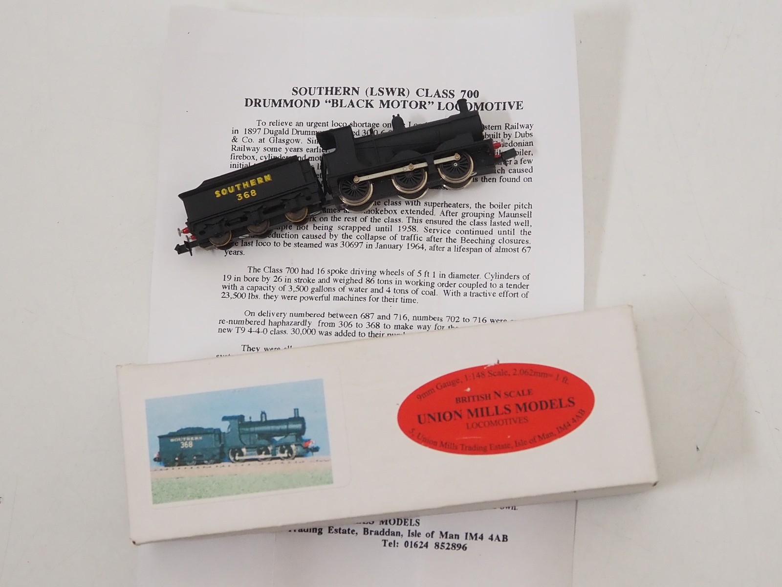 Lot 287 - A UNION MILLS N gauge Class 700 steam