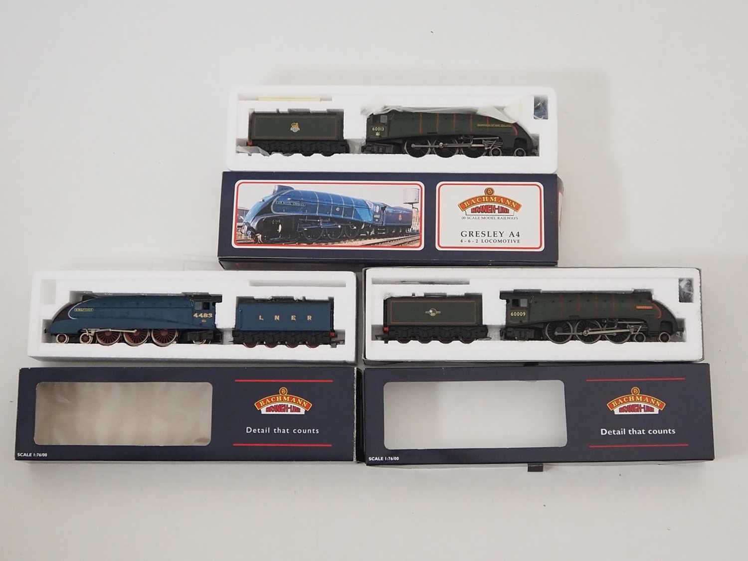 Lot 374 - A group of BACHMANN OO gauge Class A4 steam