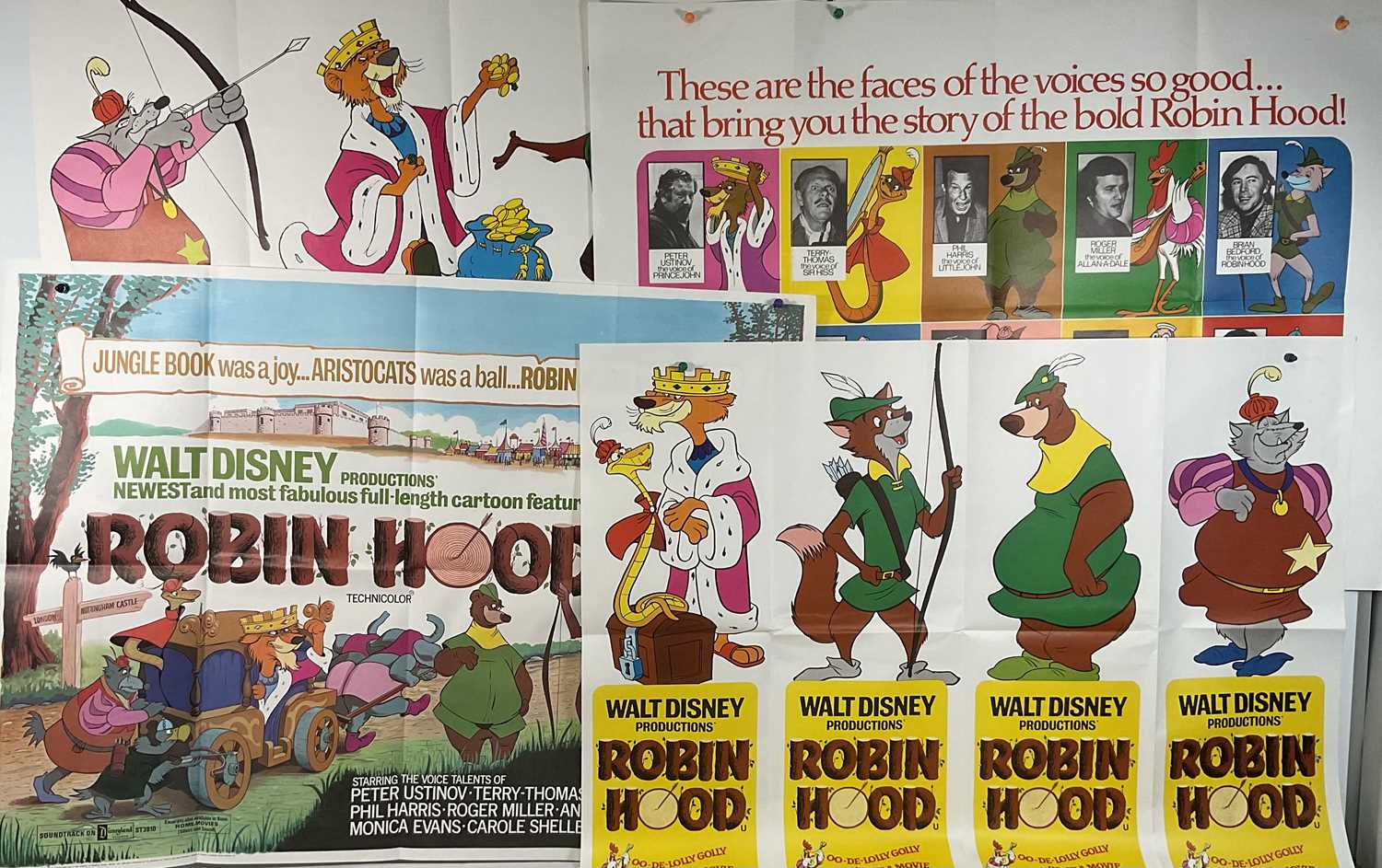 Lot 174 - WALT DISNEY - A group of Four ROBIN HOOD
