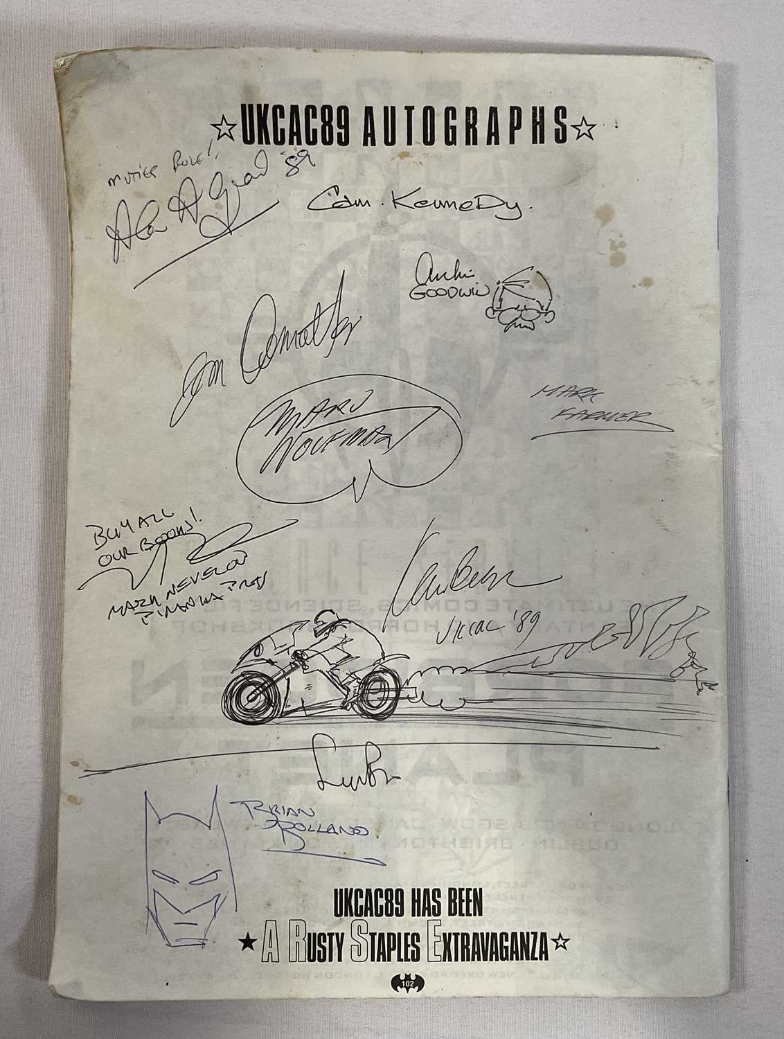 Lot 378 - AUTOGRAPHS - A copy of UK Comic Art