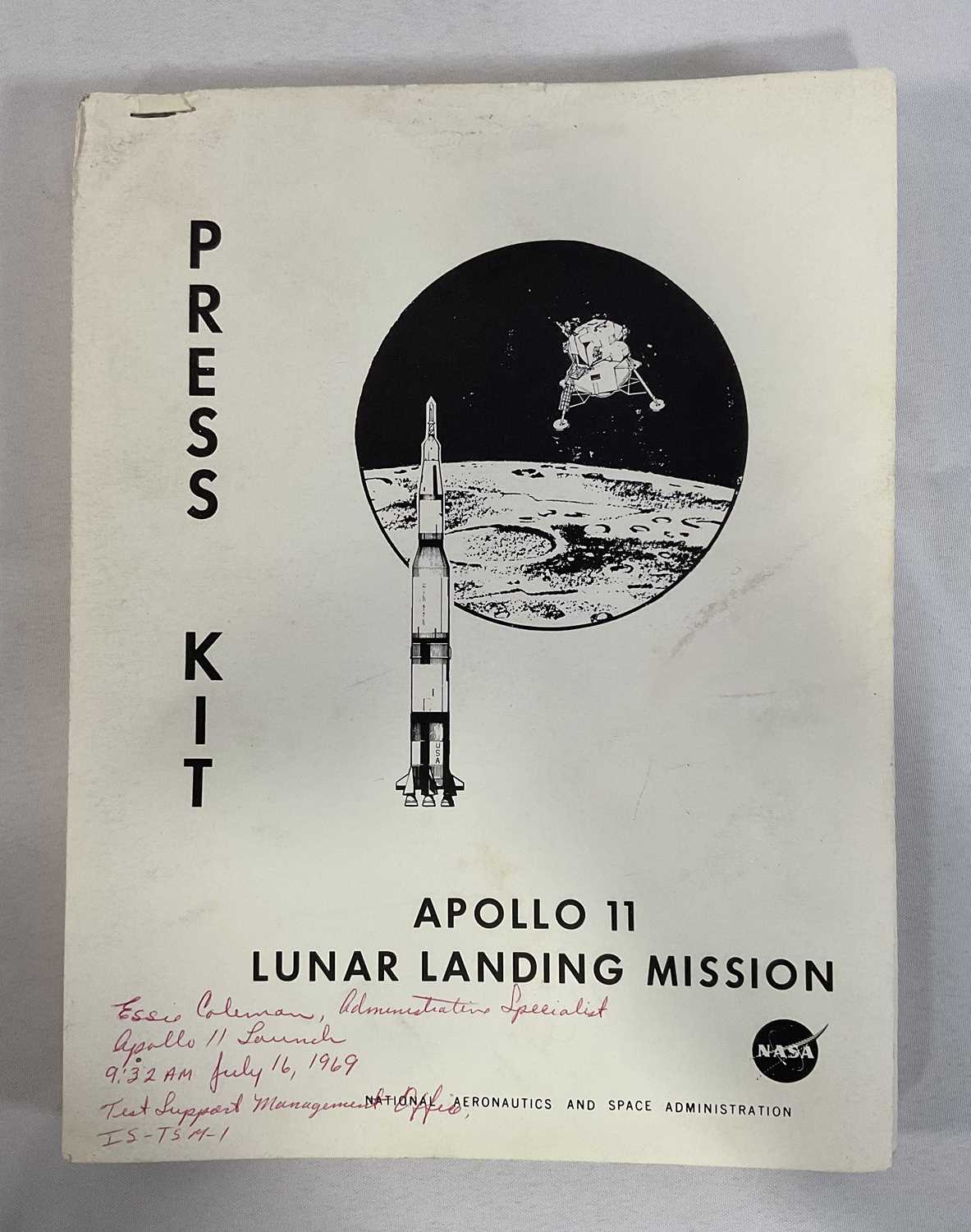 Lot 468 - A NASA Press Kit for the Apollo 11 Lunar