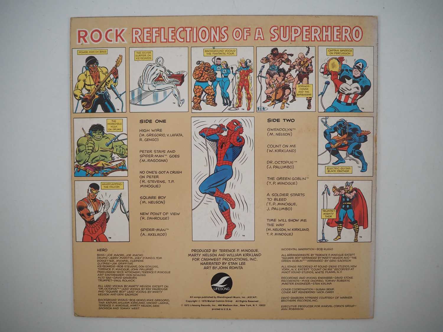 Lot 62 - SPIDER-MAN : ROCK REFLECTIONS OF A SUPERHERO