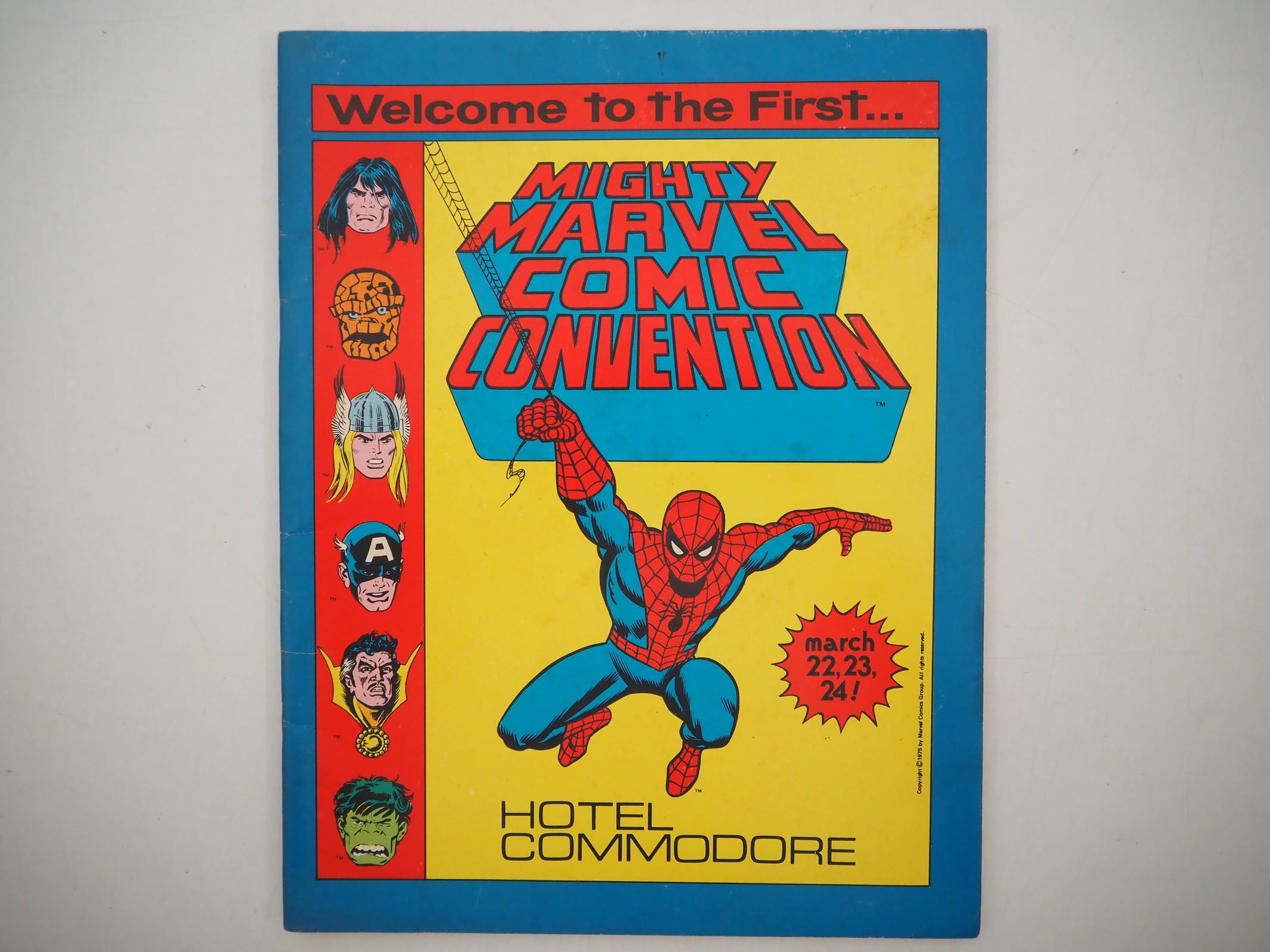Lot 63 - 1975 MIGHTY MARVEL COMIC CONVENTION PROGRAM