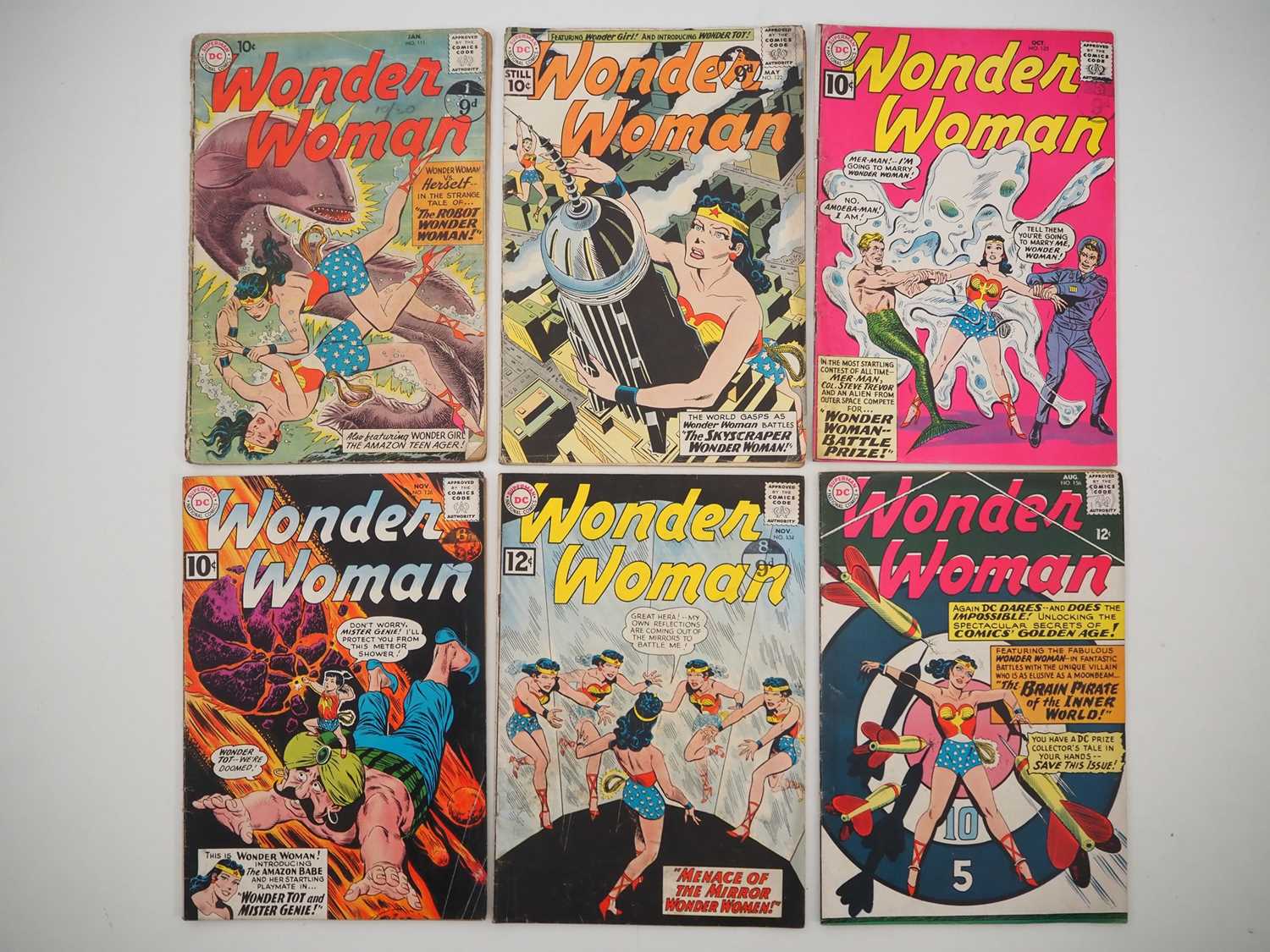 Lot 180 - WONDER WOMAN #111, 122, 125, 126, 134, 156