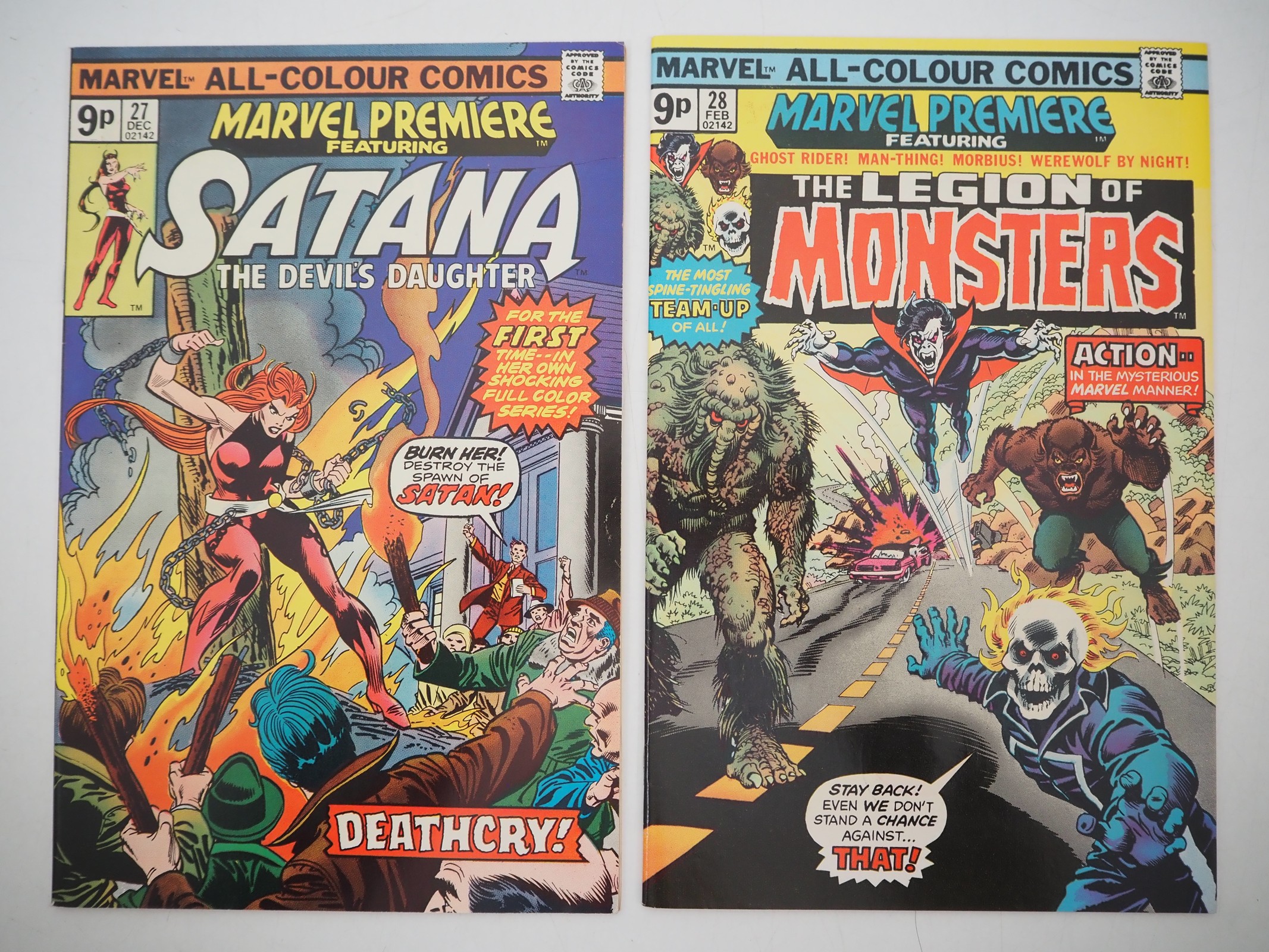 Lot 218 - MARVEL PREMIERE: SATANA #27 & THE LEGION OF