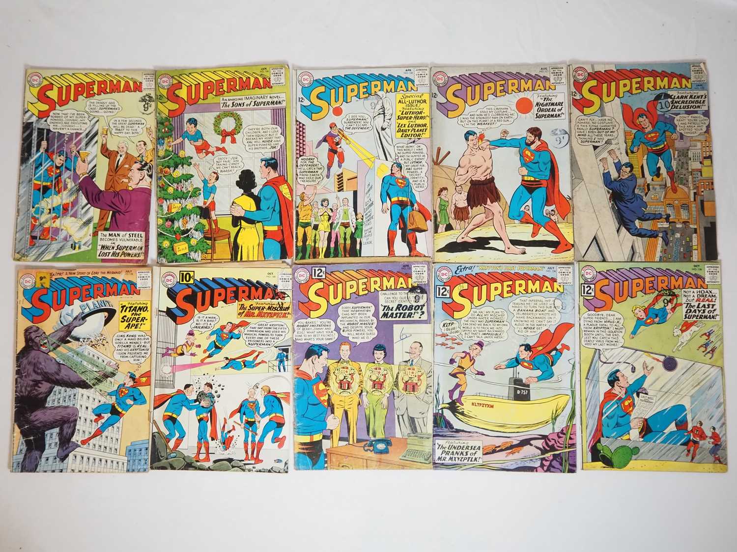Lot 406 - SUPERMAN #138, 148, 152, 154, 156, 160, 166,