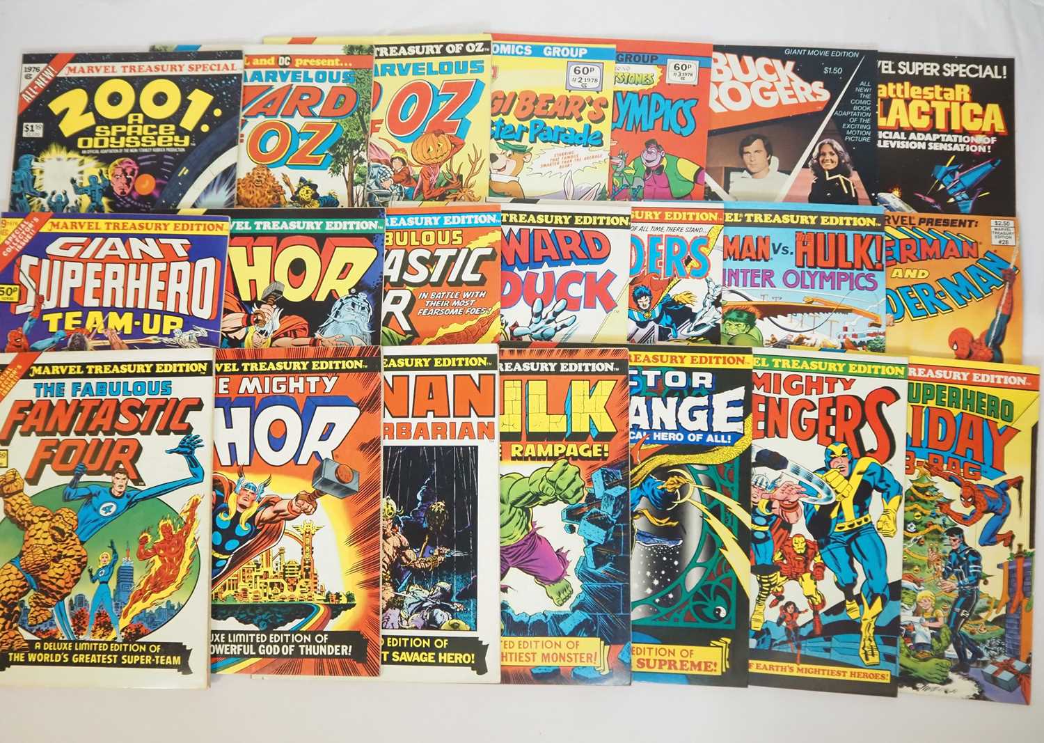 Lot 427 - MARVEL TREASURY EDITION LOT (21 in Lot)