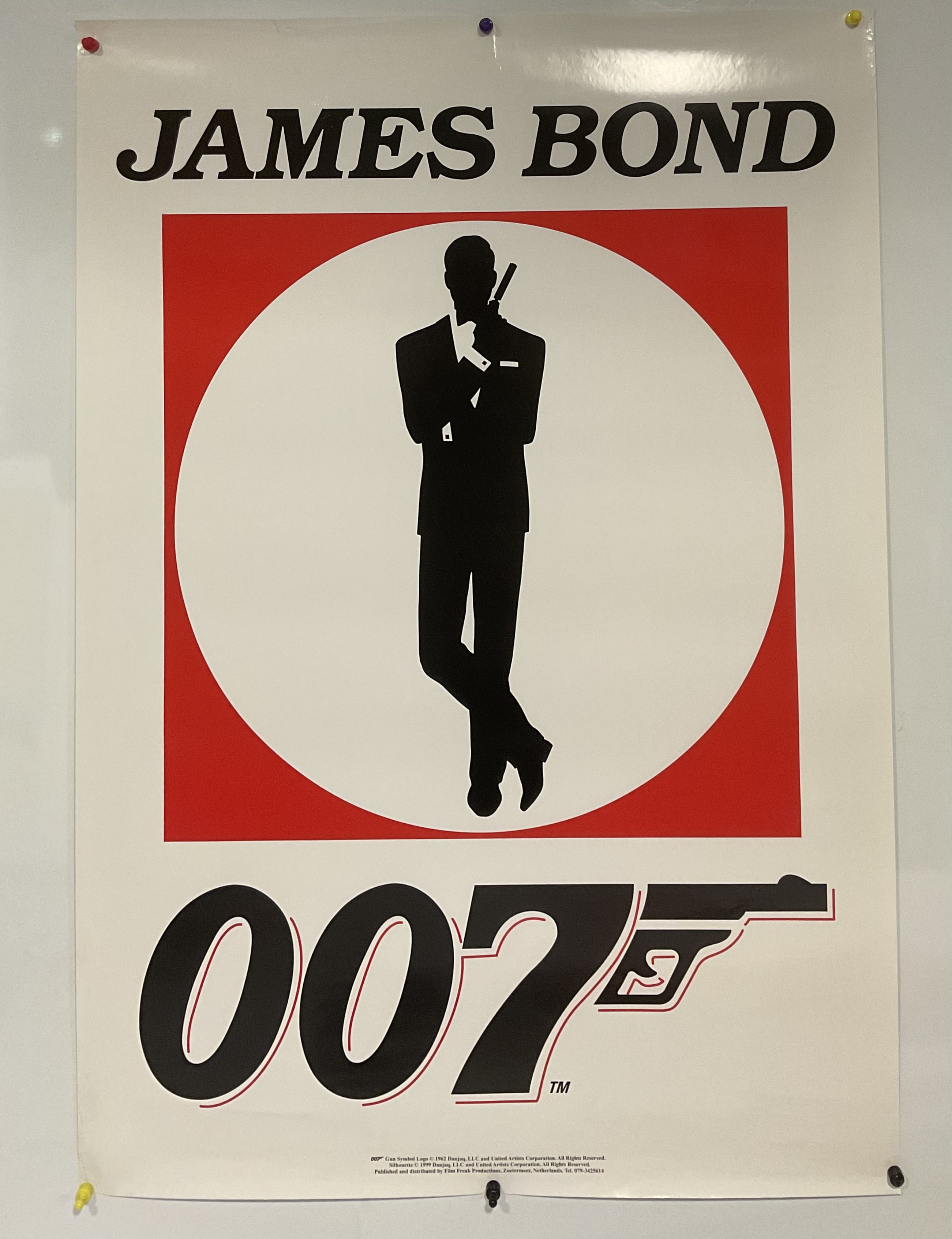 Lot 86 - A group of James Bond posters to include THE