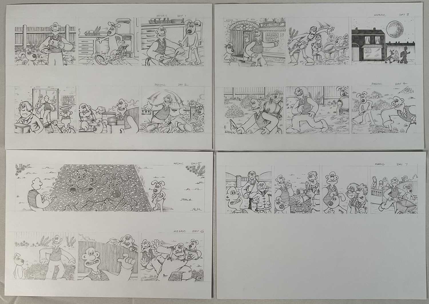 Lot 281 - Original Comic Book artwork - 4 pages of