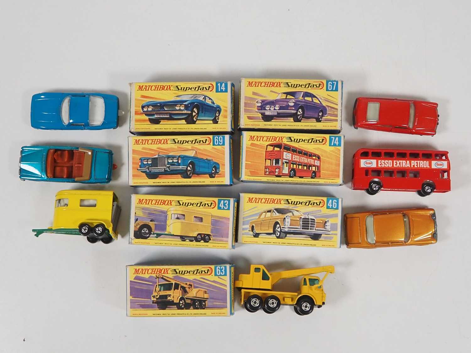 Lot 77 - A group of MATCHBOX Superfast series cars in
