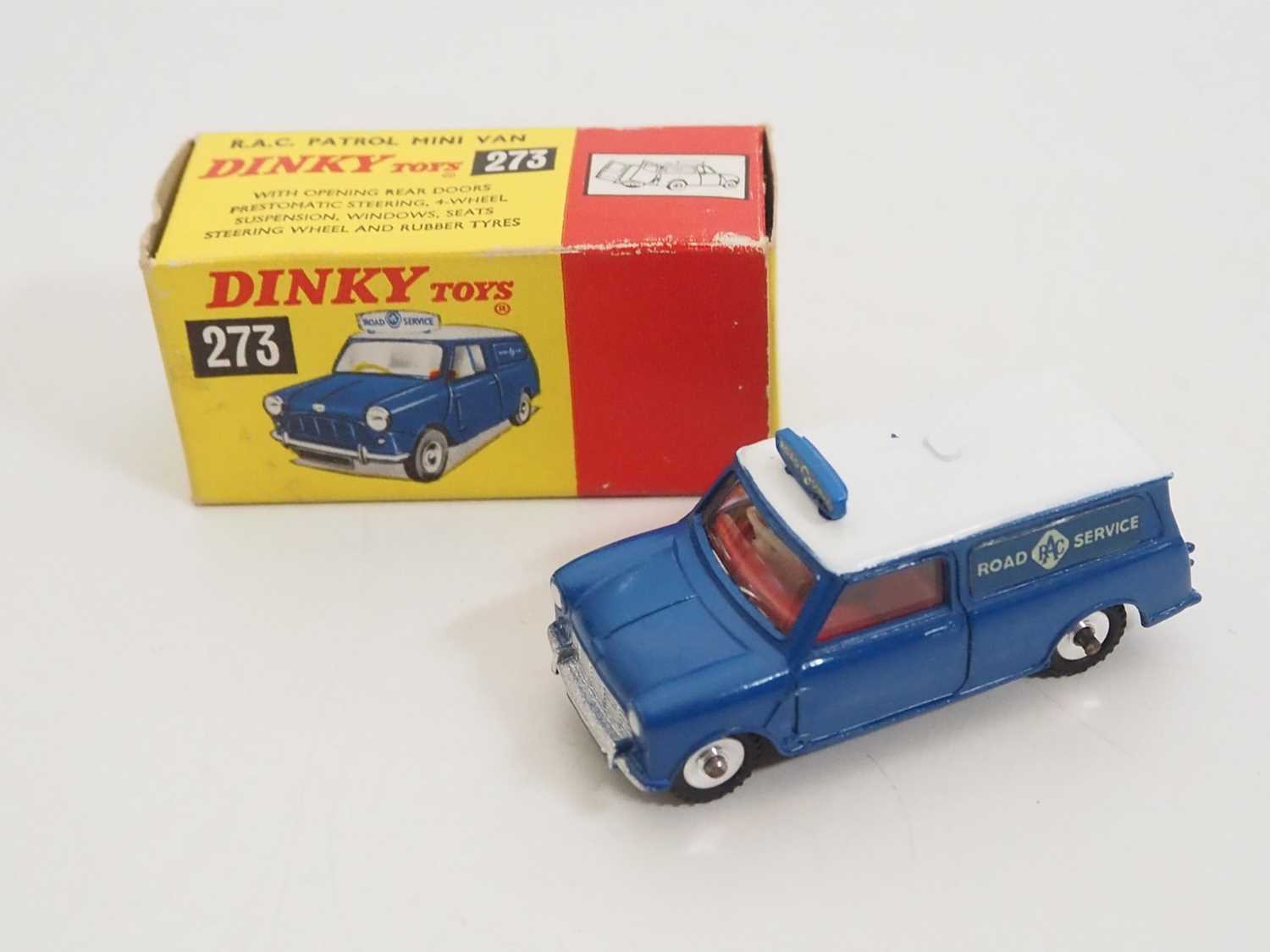 Lot 124 - A DINKY 273 diecast RAC Patrol Minivan