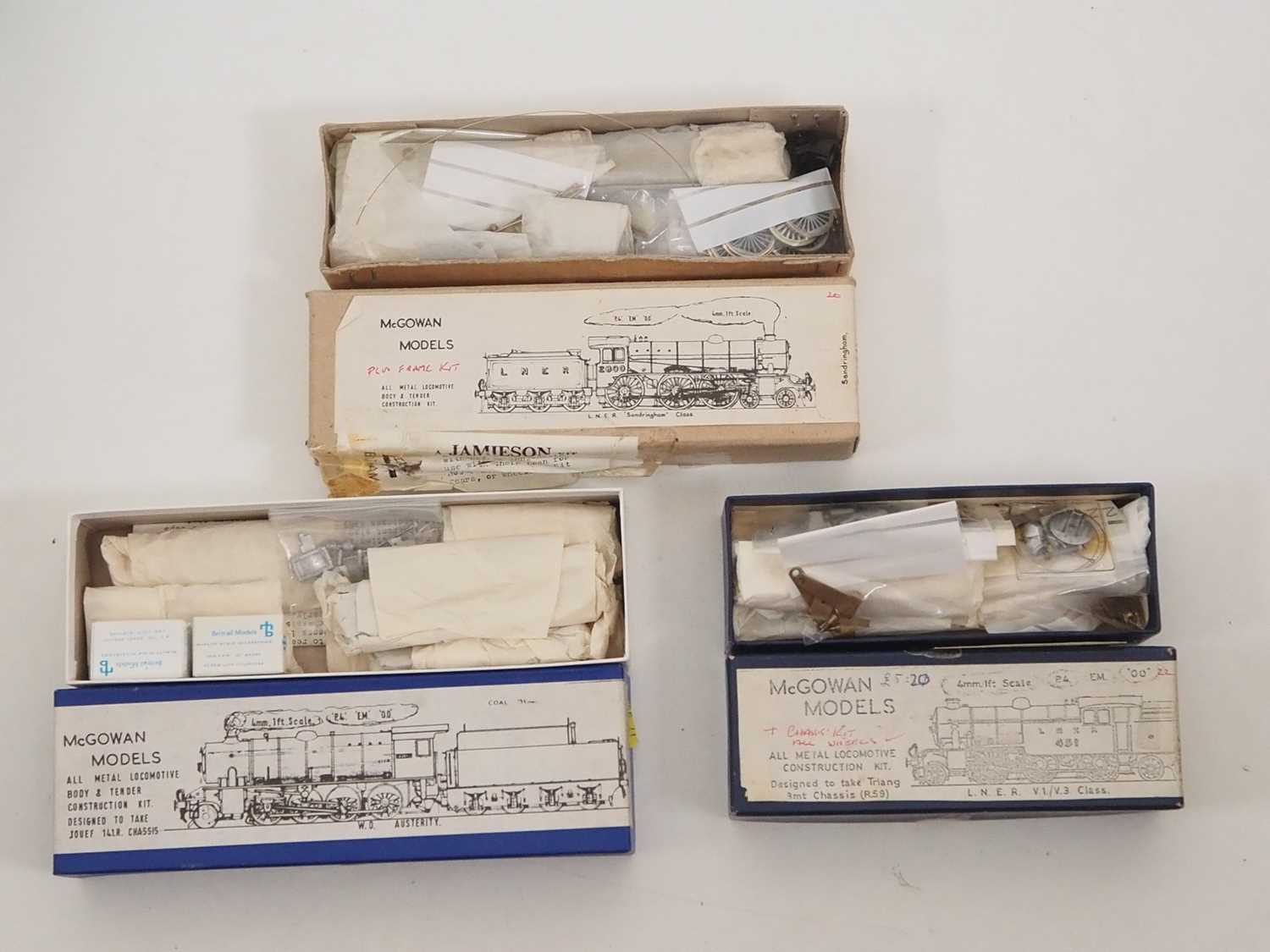 Lot 435 - A group of unbuilt MCGOWAN MODELS OO gauge