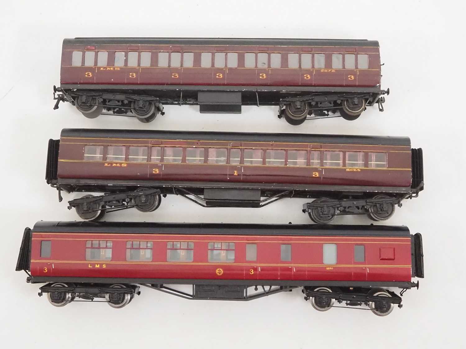 Lot 563 - A group of EXLEY O gauge LMS compartment and