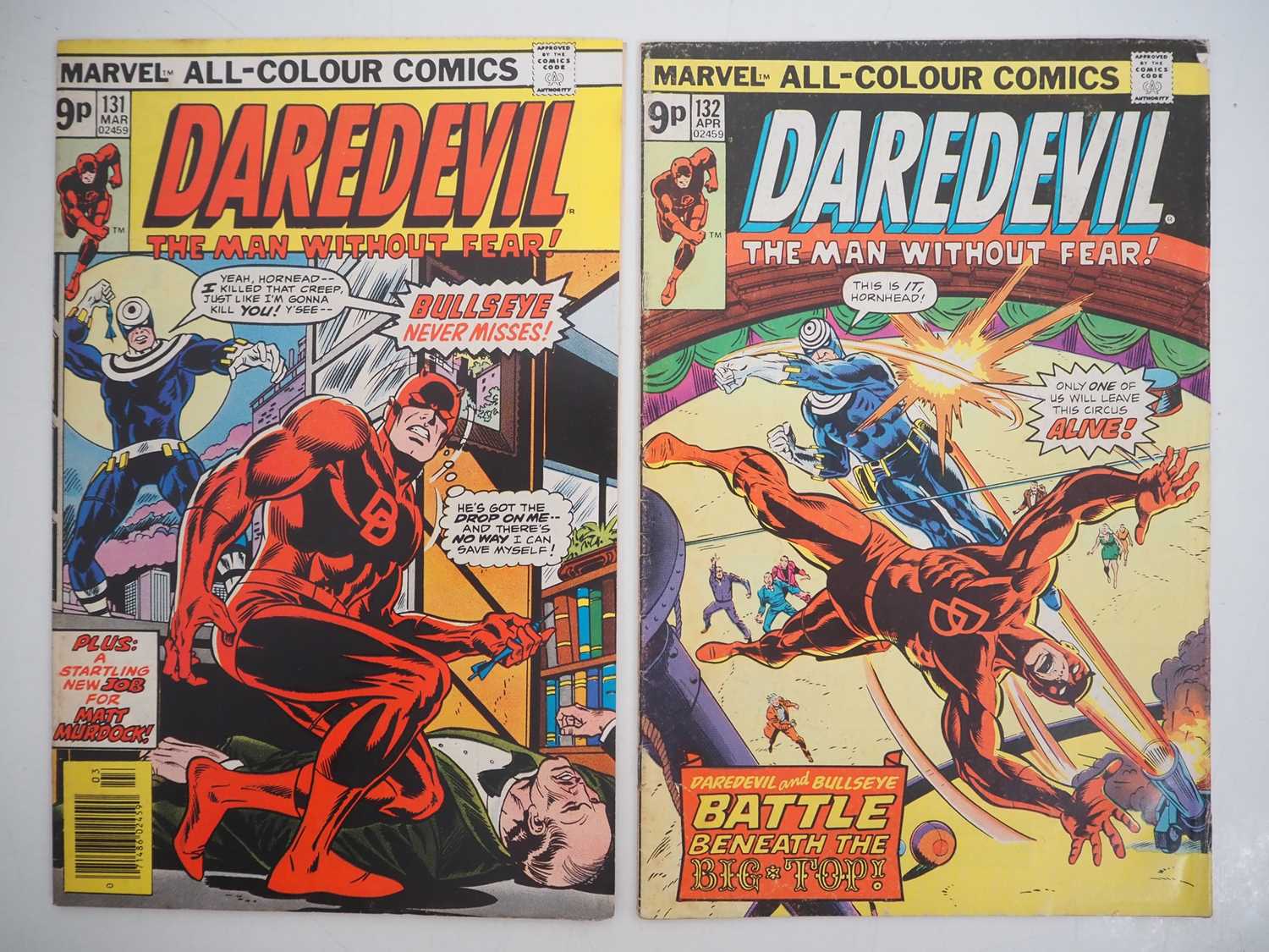 Lot 217 - DAREDEVIL #131 & 132 - (2 in Lot) - (1976