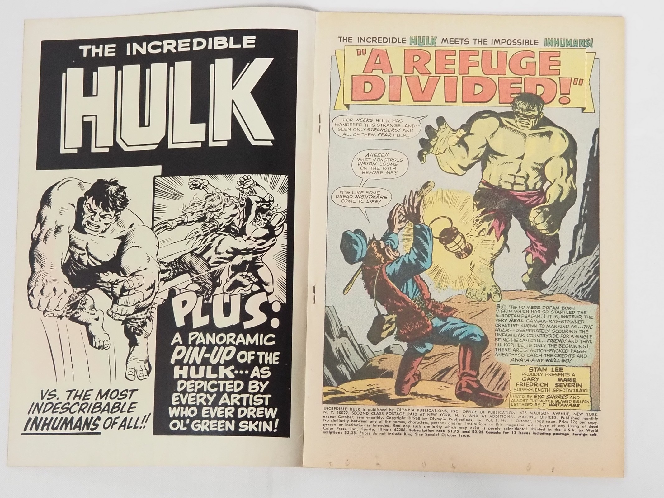 Lot 413 - INCREDIBLE HULK KING-SIZE SPECIAL #1 (1968