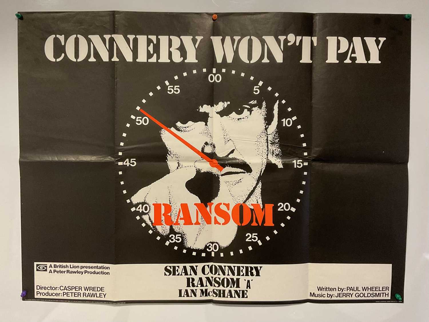 Lot 69 - RANSOME (1974) UK Quad film poster, Thriller