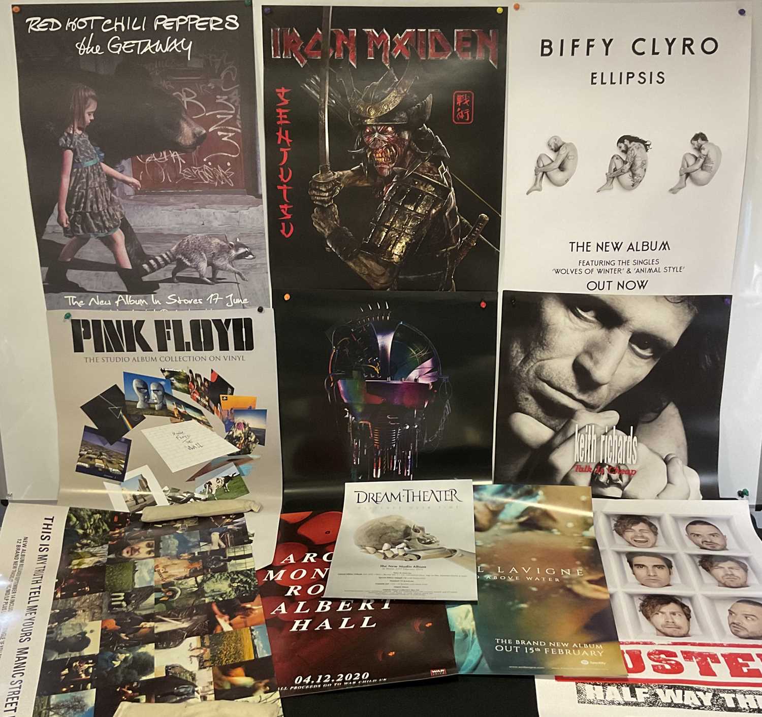 Lot 243 - A collection of Rock music album posters