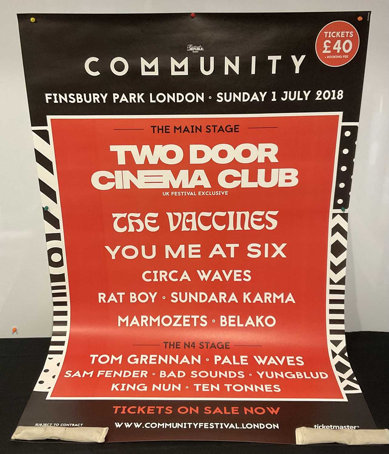 Lot 242 - A Bustop poster for COMMUNITY FESTIVAL