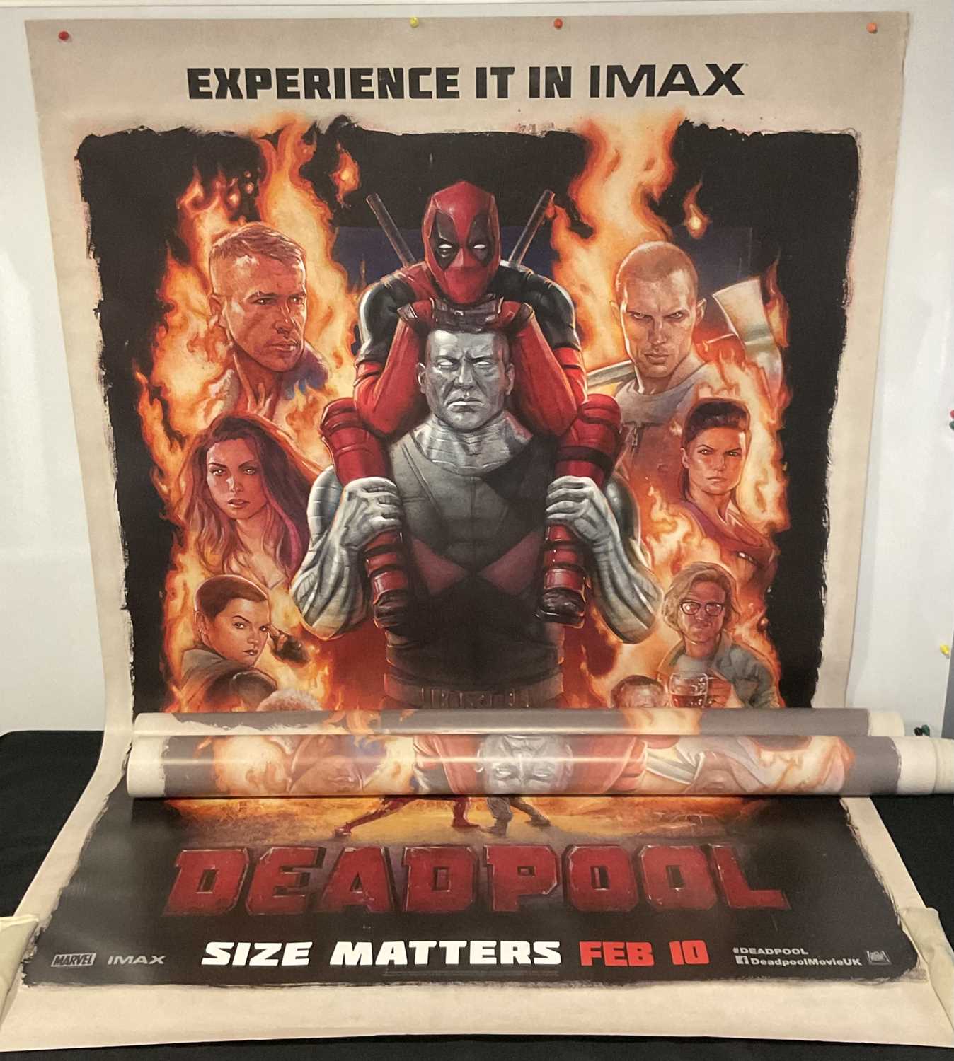 Lot 119 - DEADPOOL (2015) A pair of bus stop IMAX