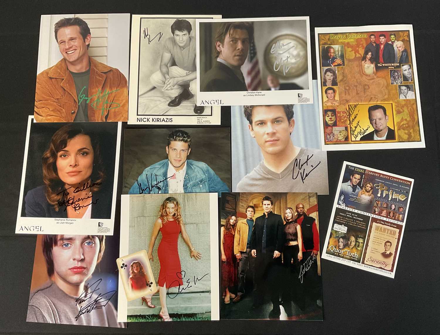 Lot 361 - A group of US Television actors autographs