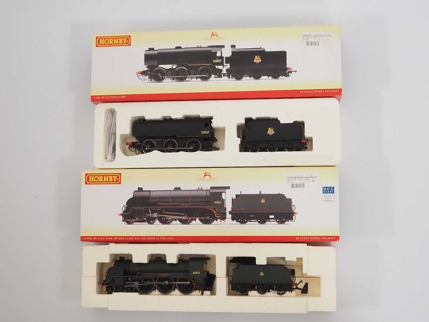 Lot 341 - A pair of HORNBY (China) OO gauge steam