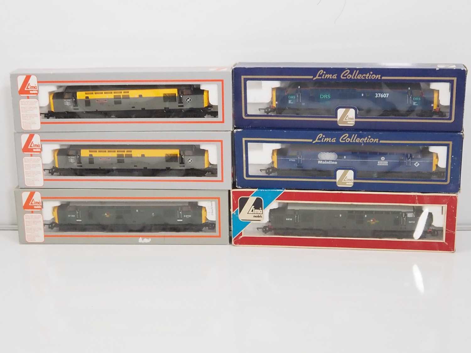 Lot 419 - A group of LIMA OO gauge class 37 diesel