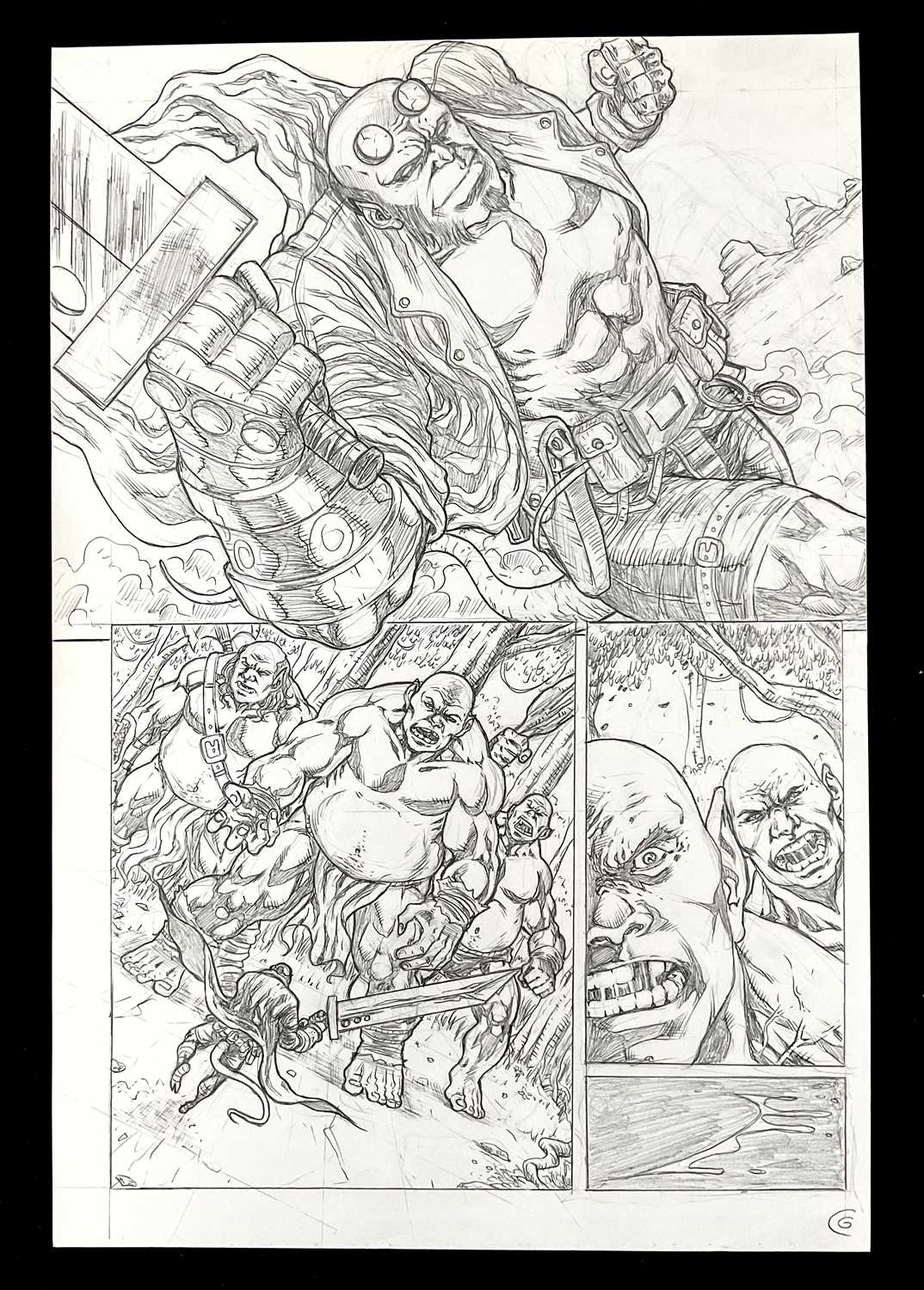 Lot 291 - A page of original comic book artwork from