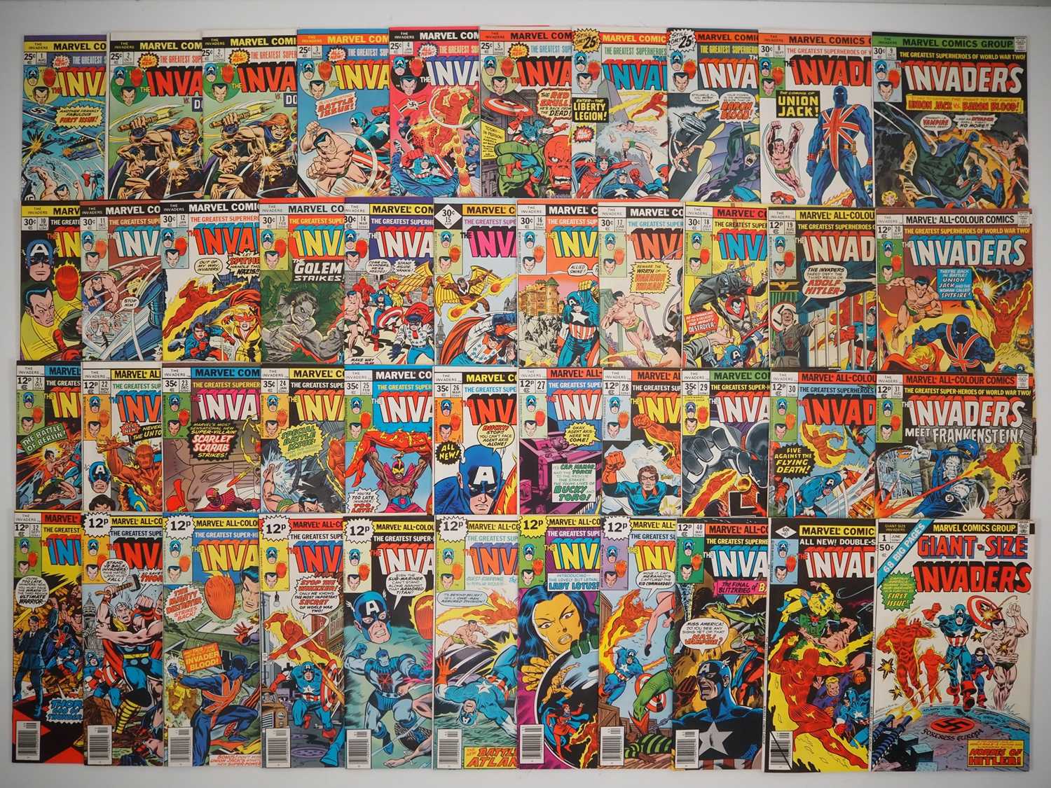 Lot 63 - INVADERS #1 to 41 + GIANT-SIZE INVADERS #1