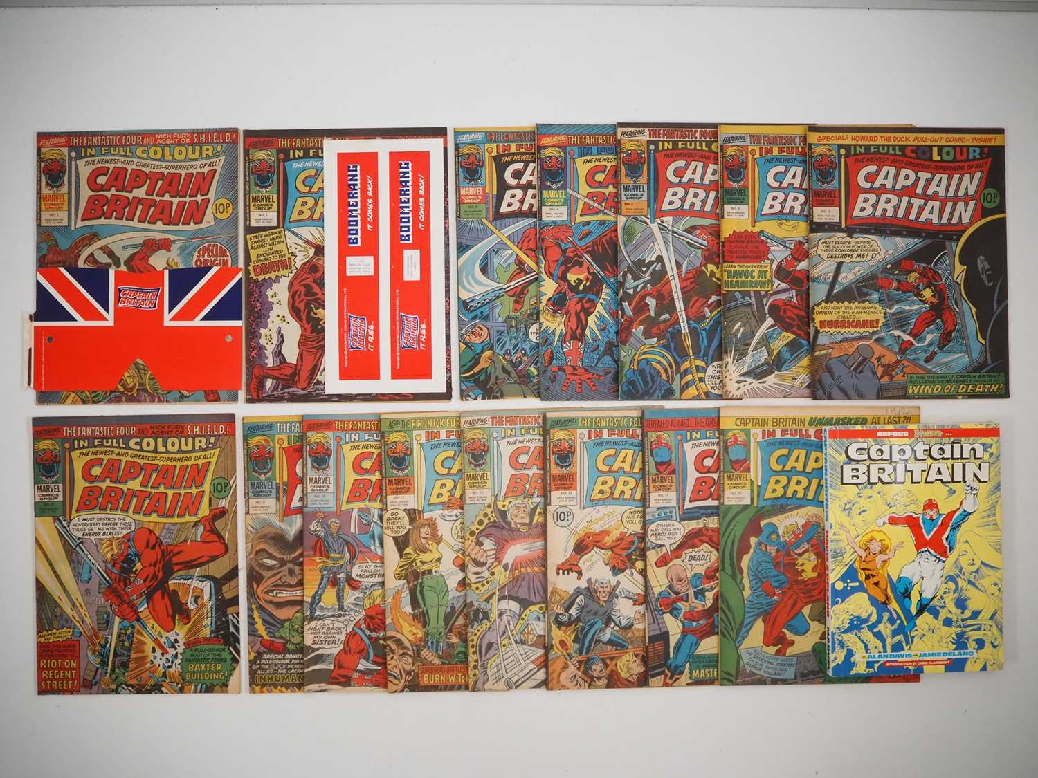 Lot 114 - CAPTAIN BRITAIN #1 to 15 + CAPTAIN BRITAIN