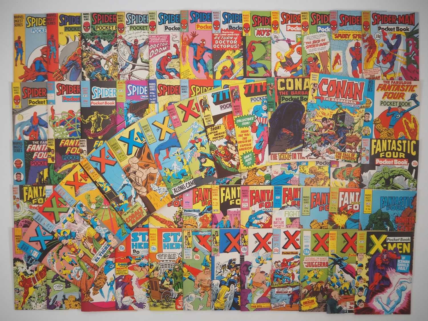 Lot 122 - MARVEL DIGEST SERIES LOT (71 in Lot)