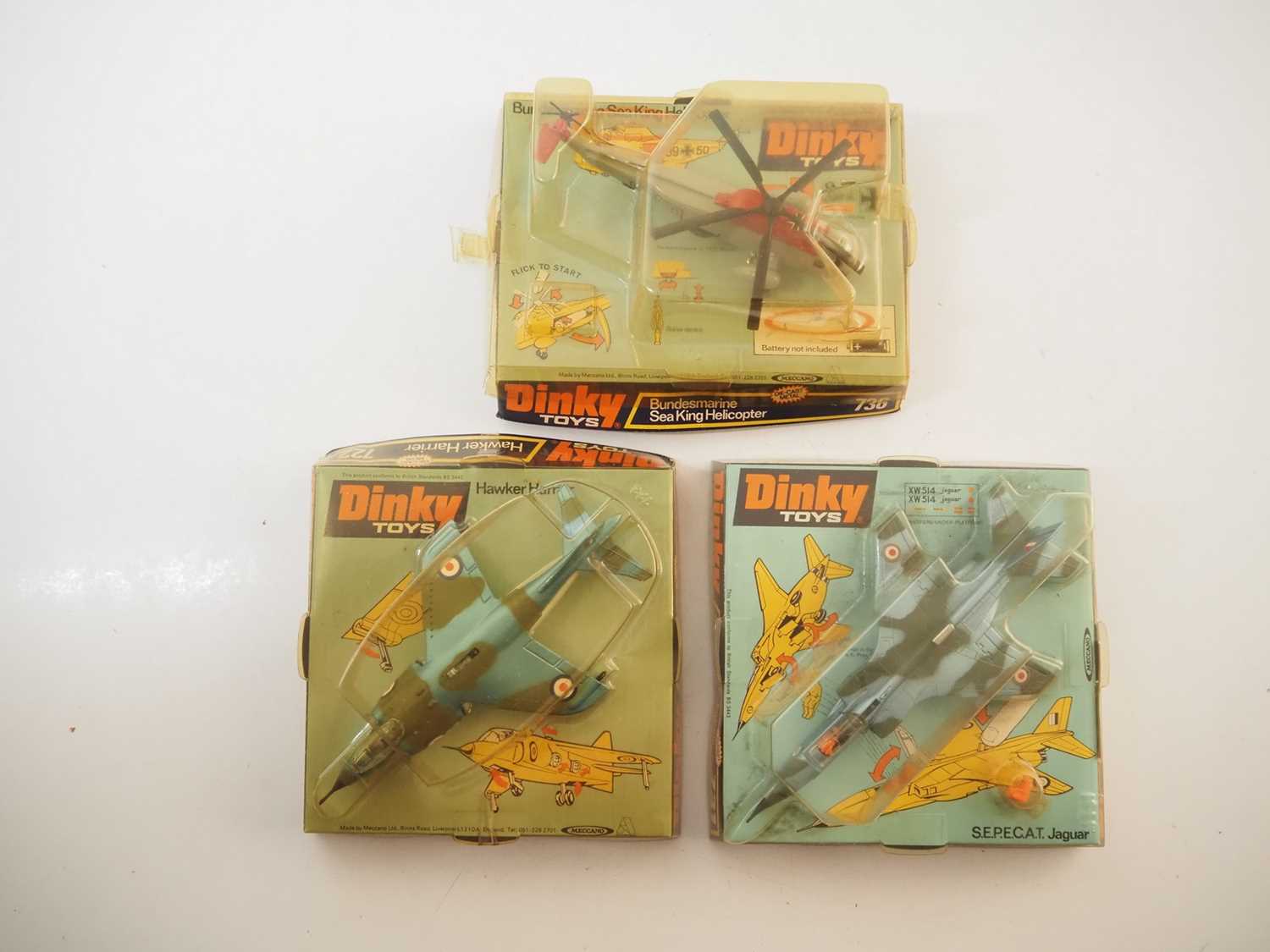 Lot 76 - A group of DINKY diecast military aircraft