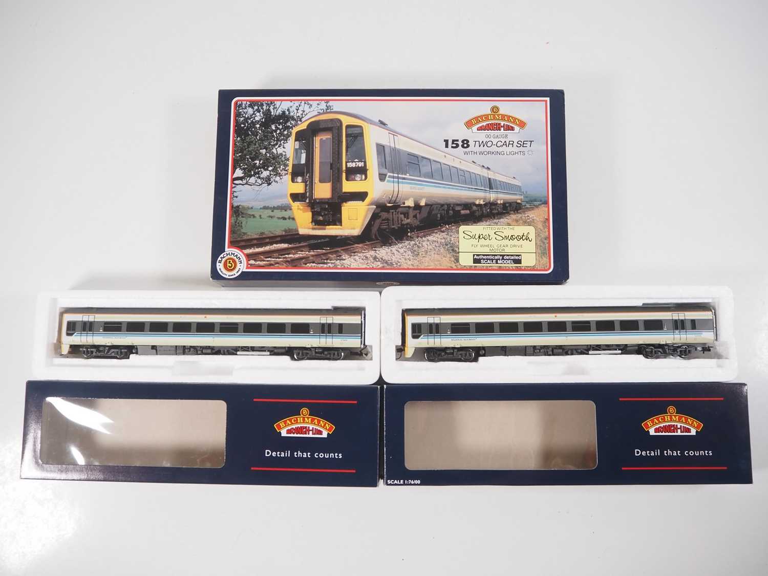 Lot 401 - A BACHMANN 31-500B OO gauge class 158 2 car