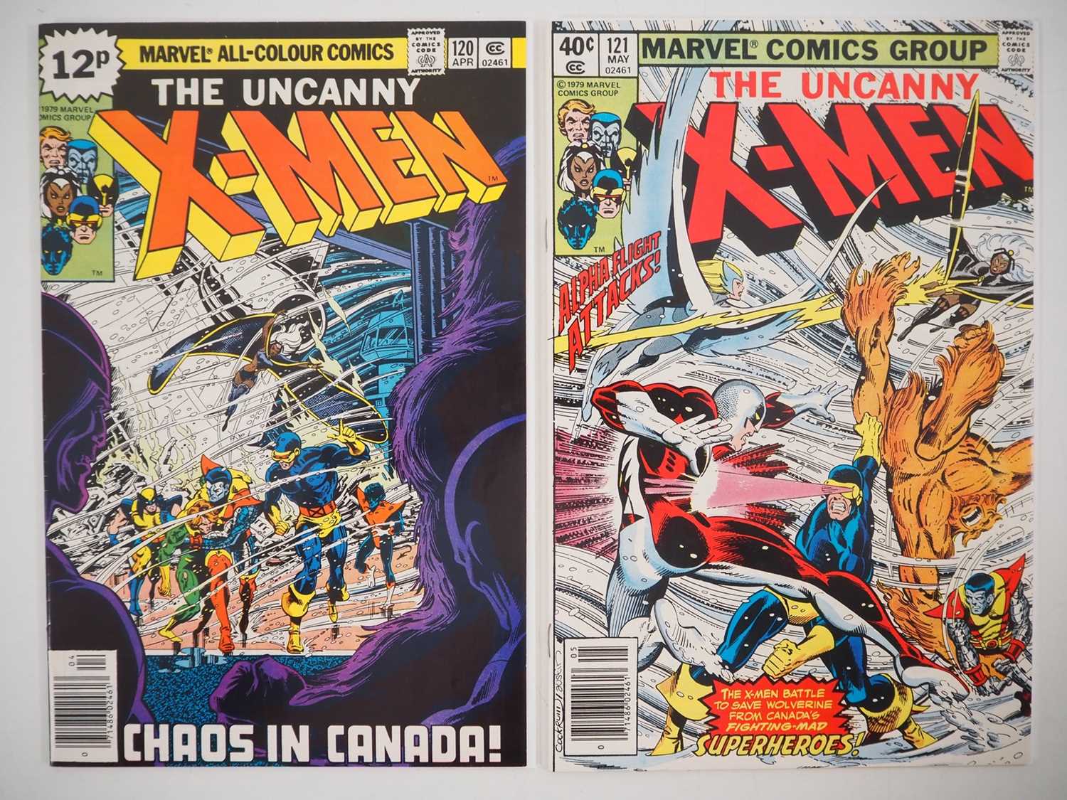 Lot 54 - UNCANNY X-MEN #120 & 121 (2 in Lot) - (1979