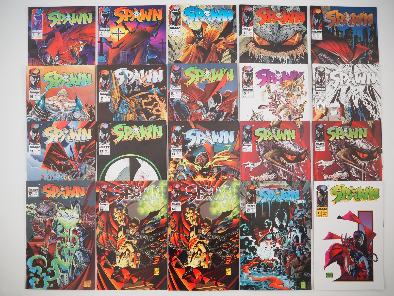 Lot 229 - SPAWN #1, 2, 3, 4, 5, 6, 7, 8, 9, 10, 11, 12,