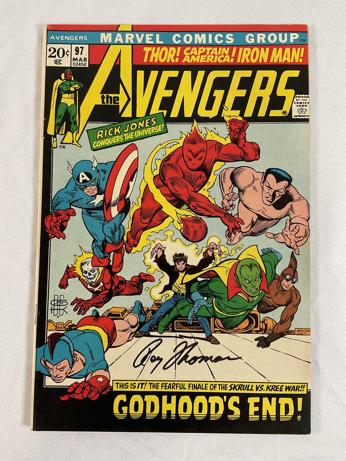Lot 326 - AVENGERS #97 (1972 - MARVEL) Part Nine of
