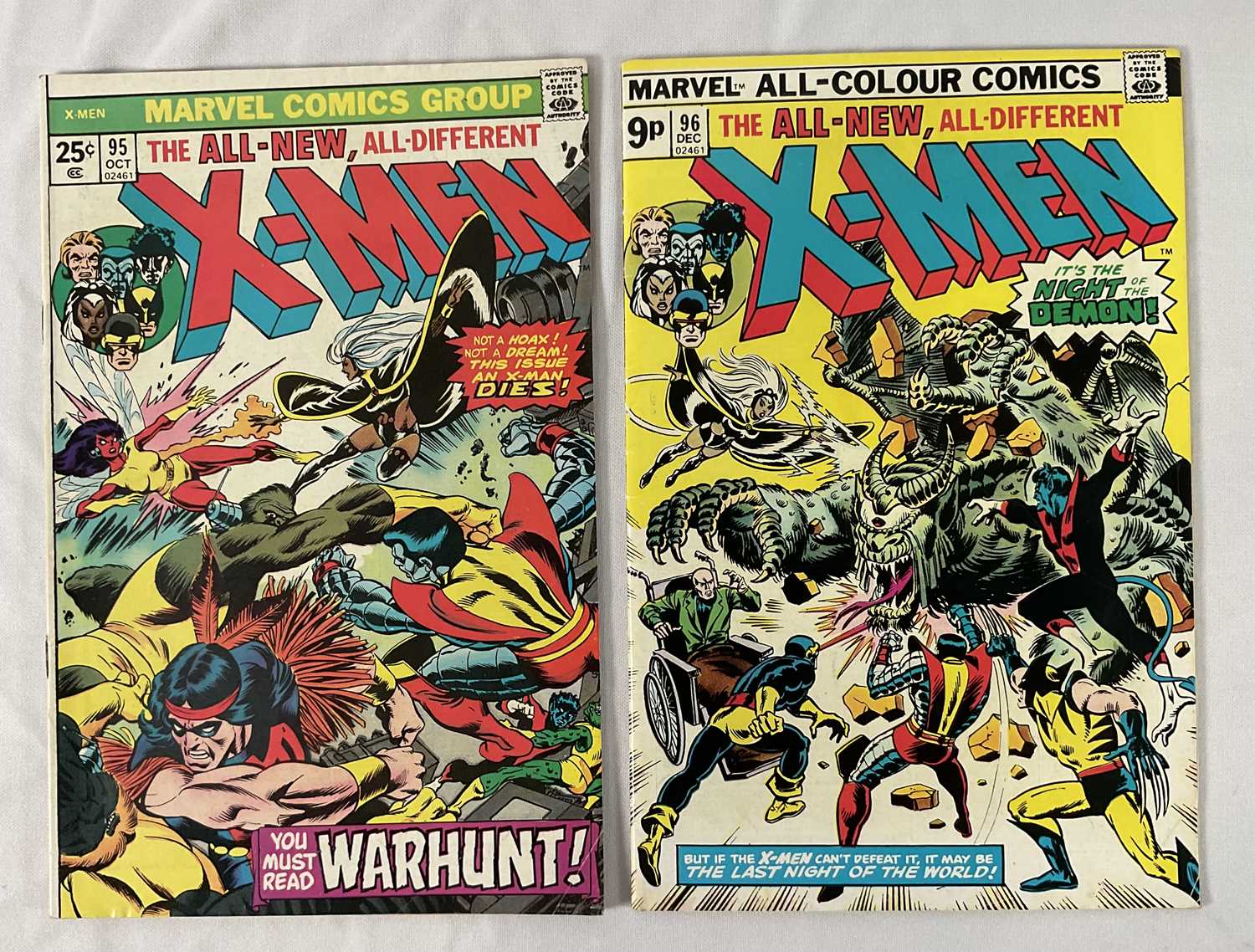 Lot 383 - X-MEN #95 & 96 (2 in Lot) - (1975 - MARVEL