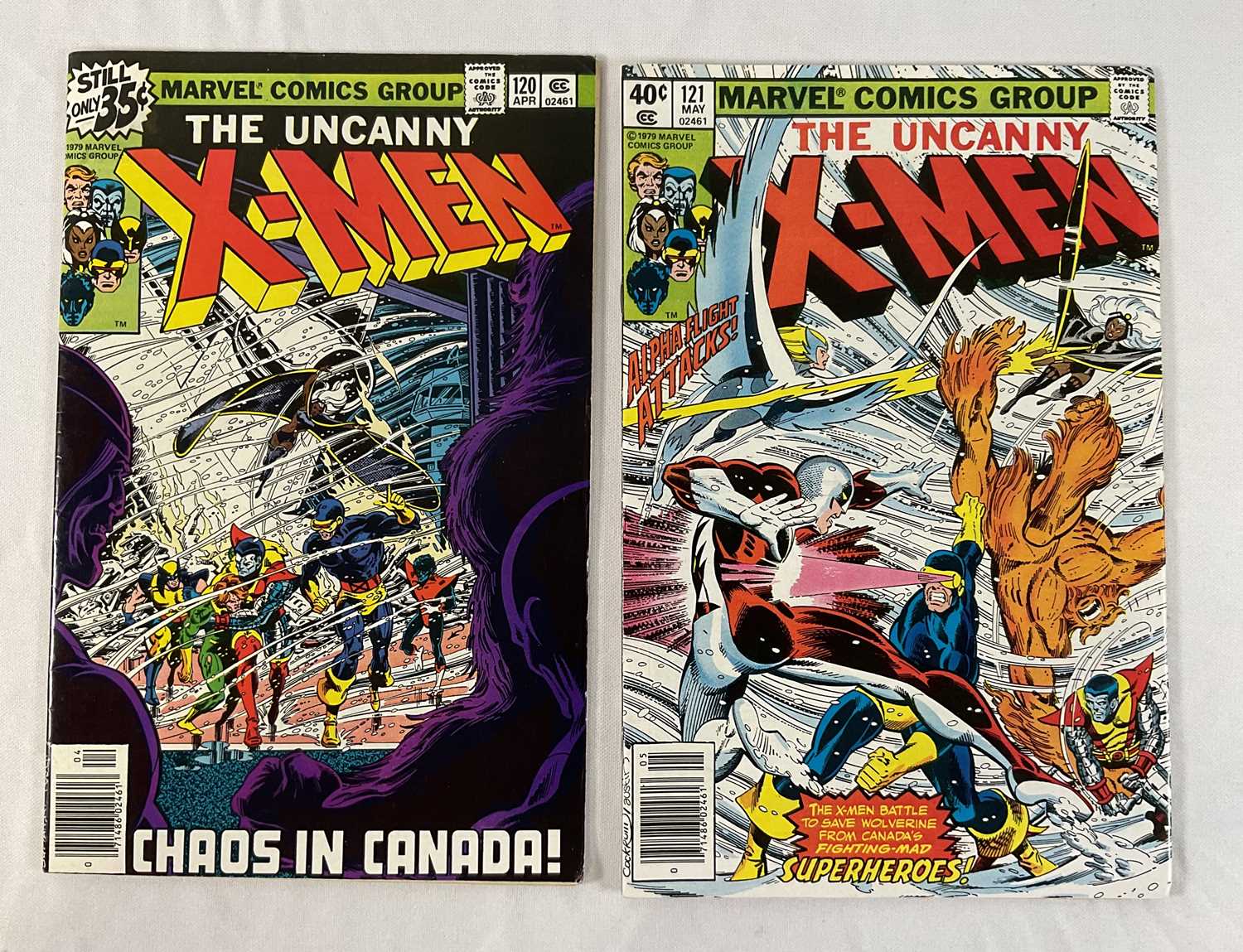 Lot 396 - UNCANNY X-MEN #120 & 121 (2 in Lot) - (1979