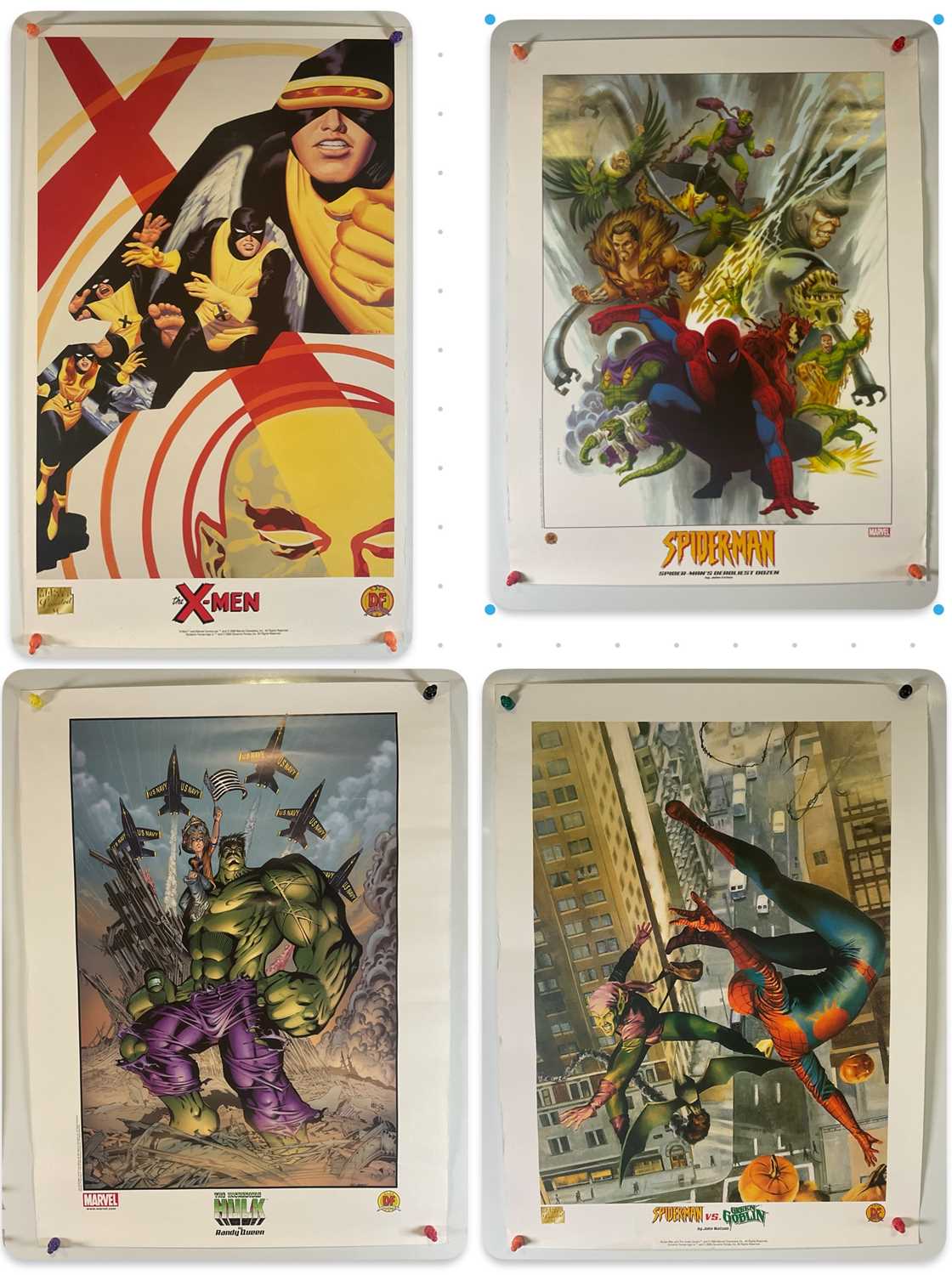 Lot 291 - A group of Dynamic Forces Marvel posters