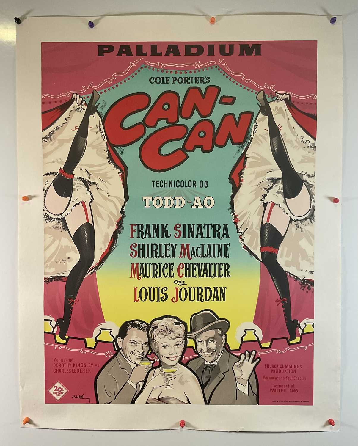 Lot 299 - CAN-CAN (1960) Danish film poster - artwork