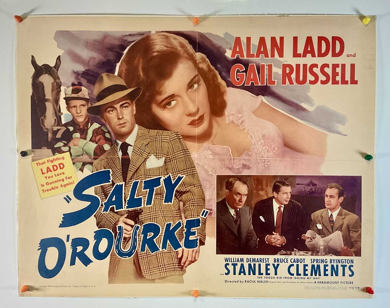 Lot 238 - SALTY O'ROURKE (1945) linen backed Style B